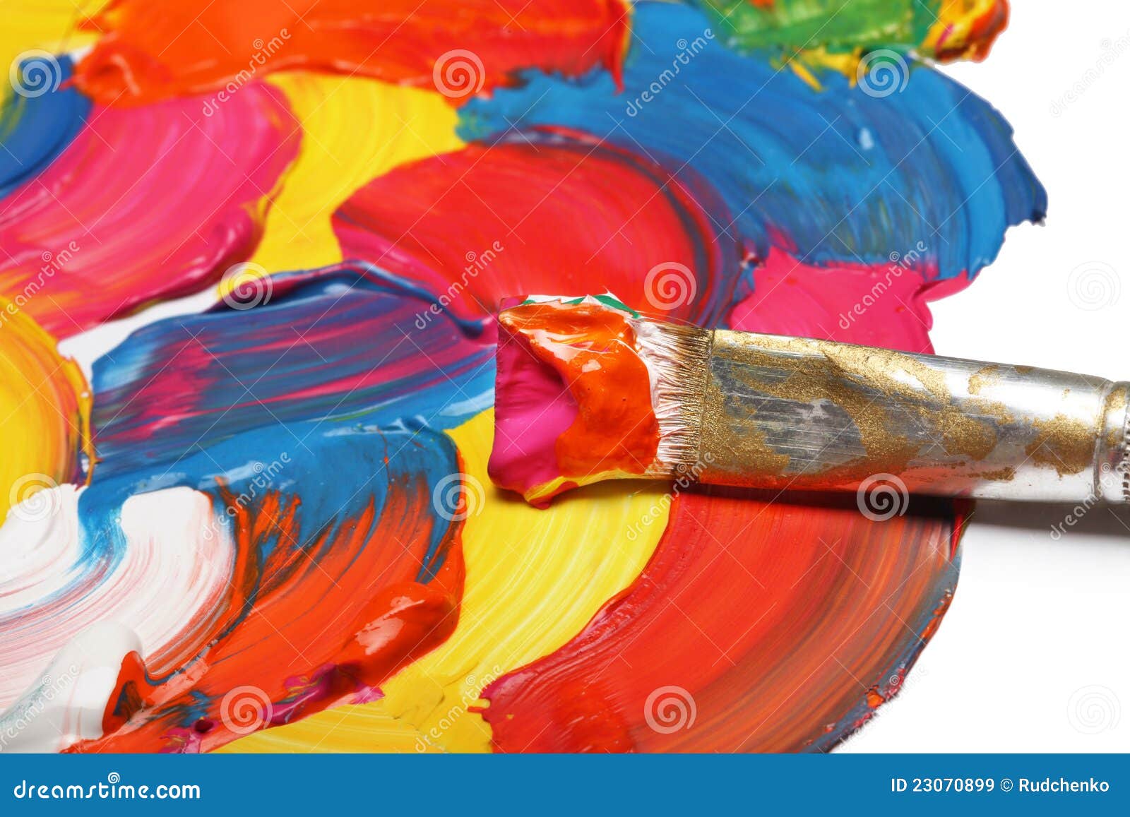Brush and Abstract Painted Background Stock Image - Image of draw ...