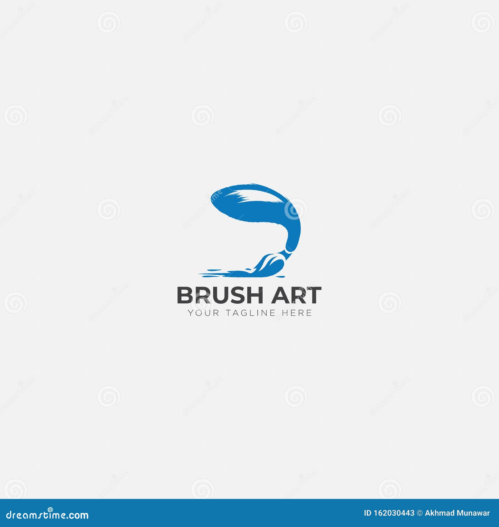 Brush Art Logo Design Modern Logo Stock Vector - Illustration of paint ...