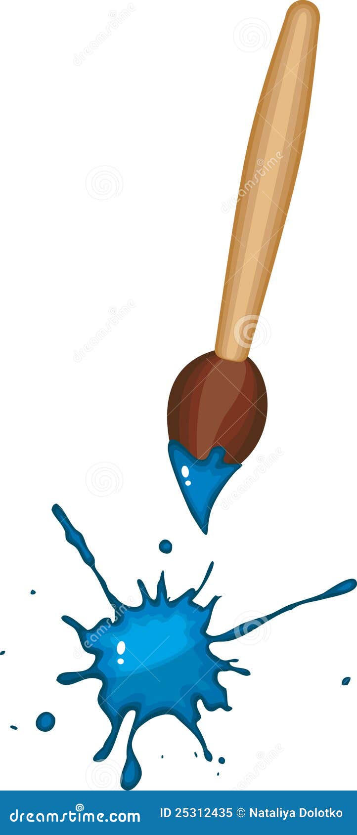 Paint Drop Cartoon Vector Illustration | CartoonDealer.com #85127258
