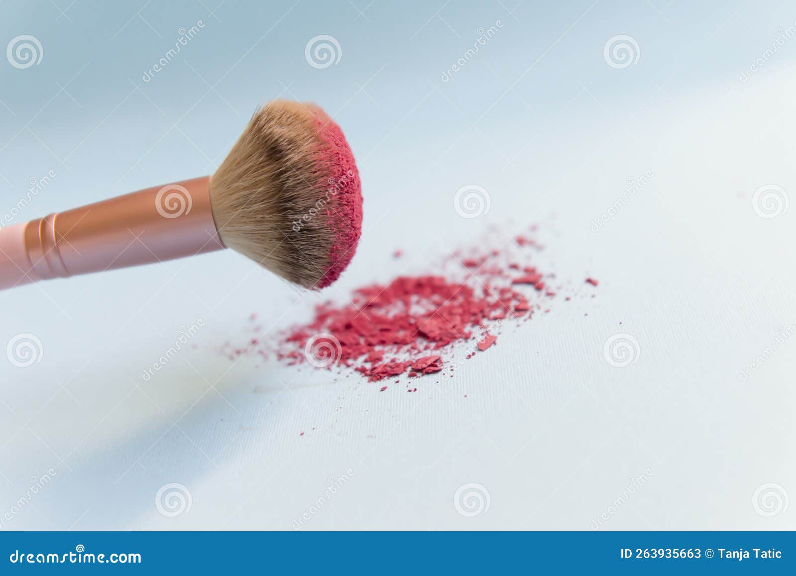 Brush and blush. stock image. Image of color, beauty - 263935663