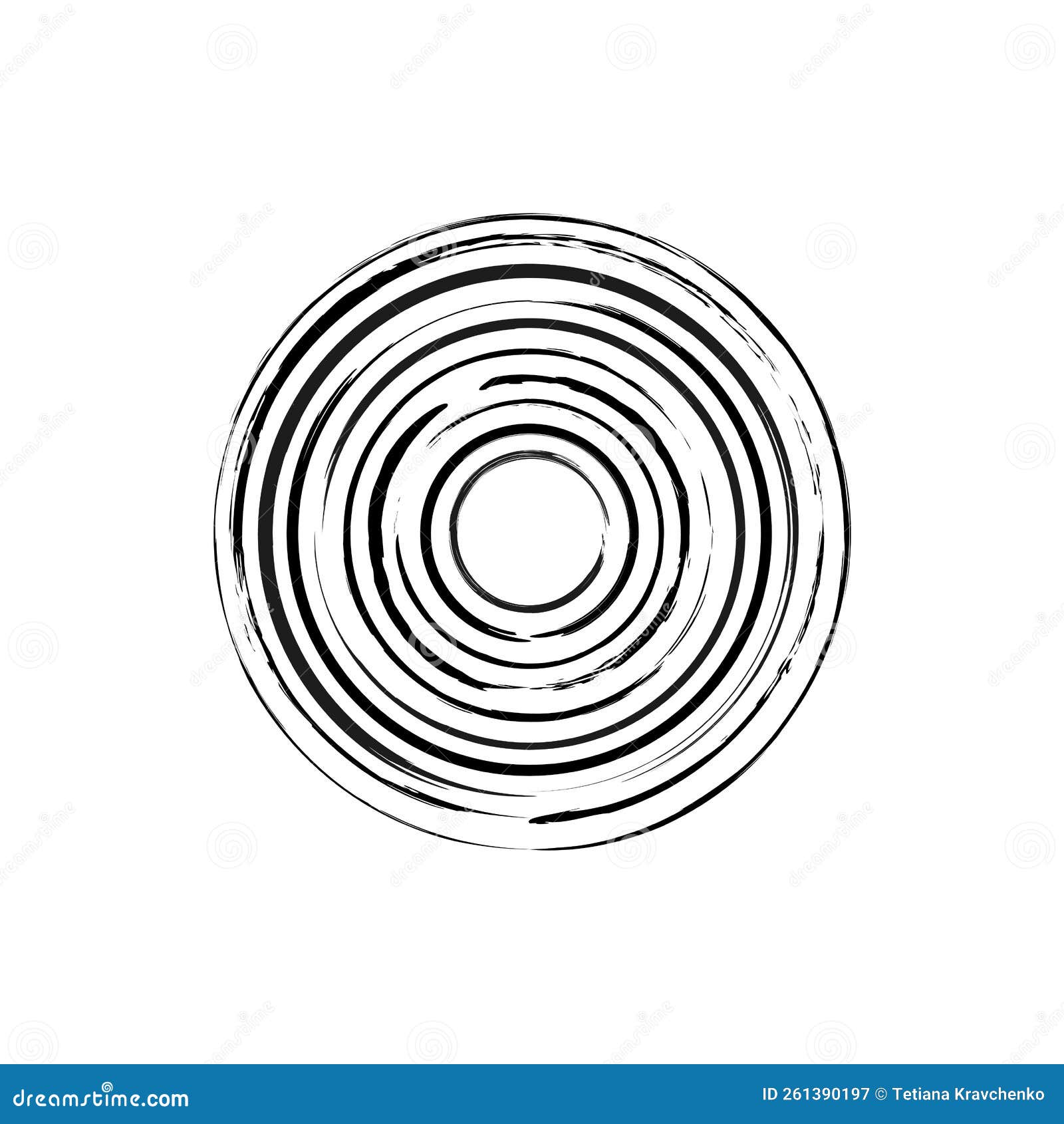 Brush Circles for Concept Design. Round Shape. Vector Illustration ... Brush Circles for Concept Design. Round Shape. Vector Illustration ...
