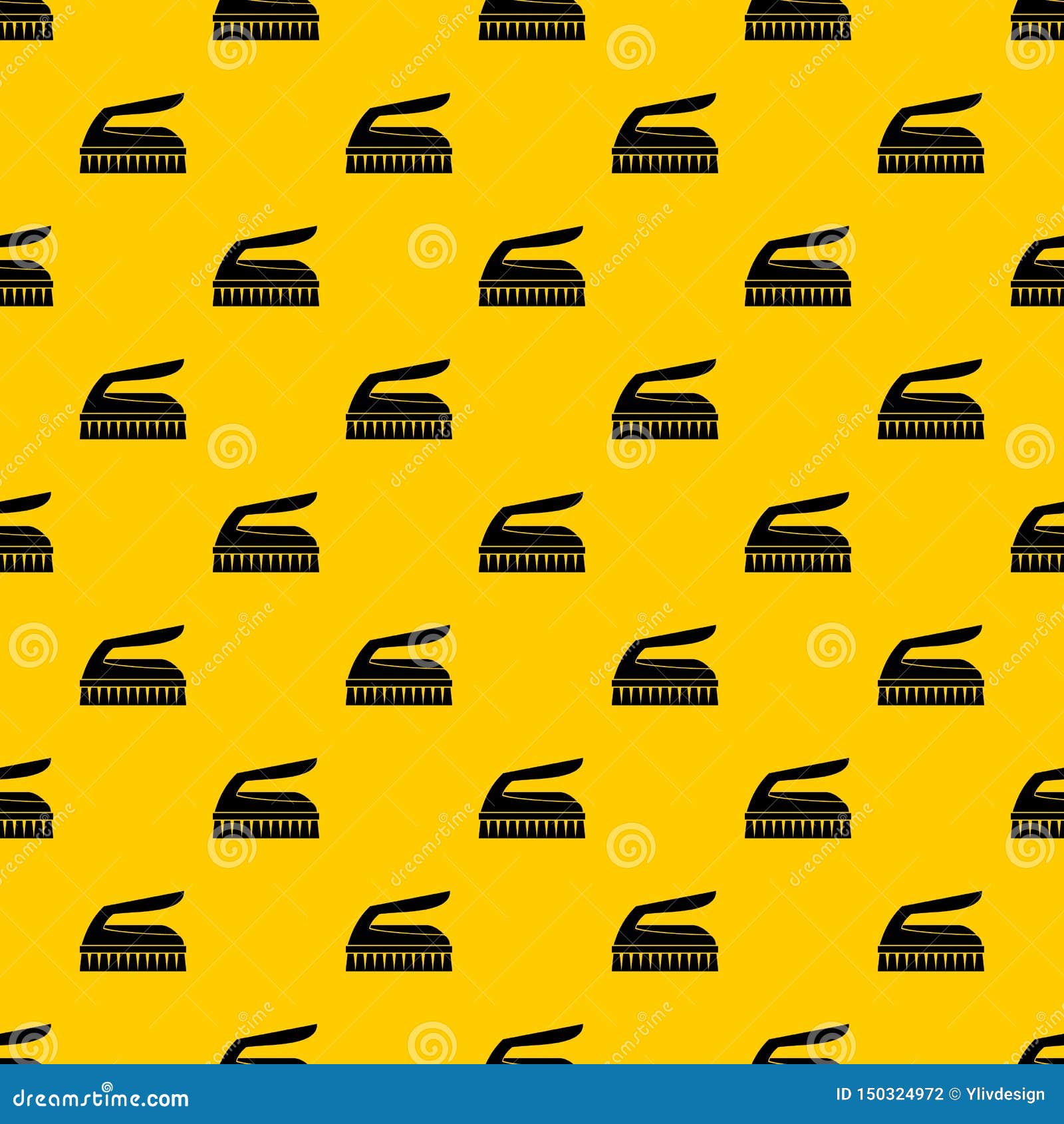 Brush for Cleaning Pattern Vector Stock Vector - Illustration of dust ...