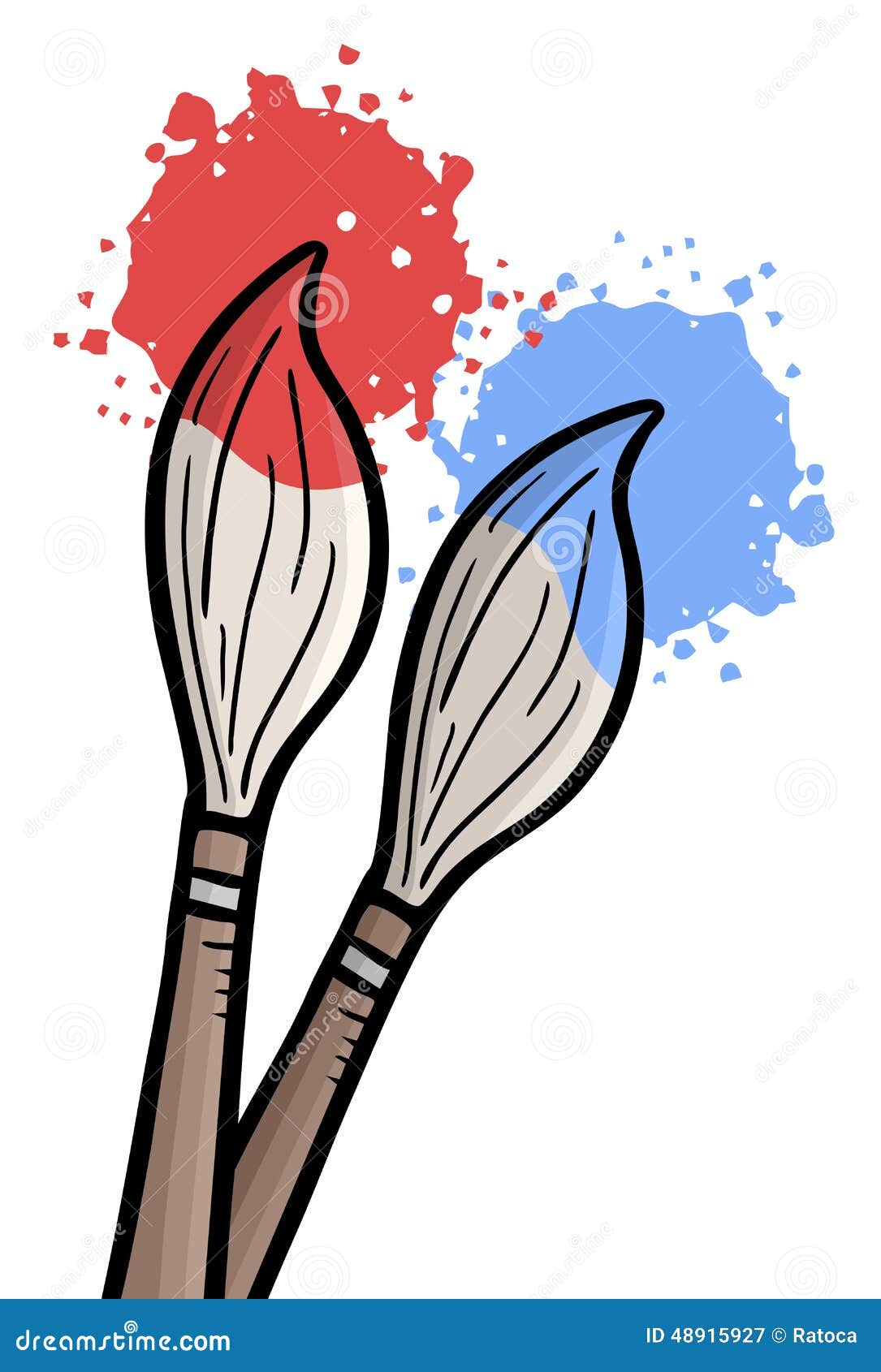 Brush color art stock vector. Illustration of creative - 48915927