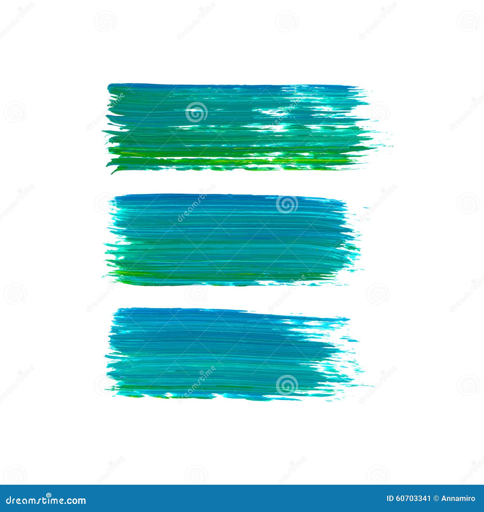 Brush color strokes. stock vector. Illustration of brush - 60703341