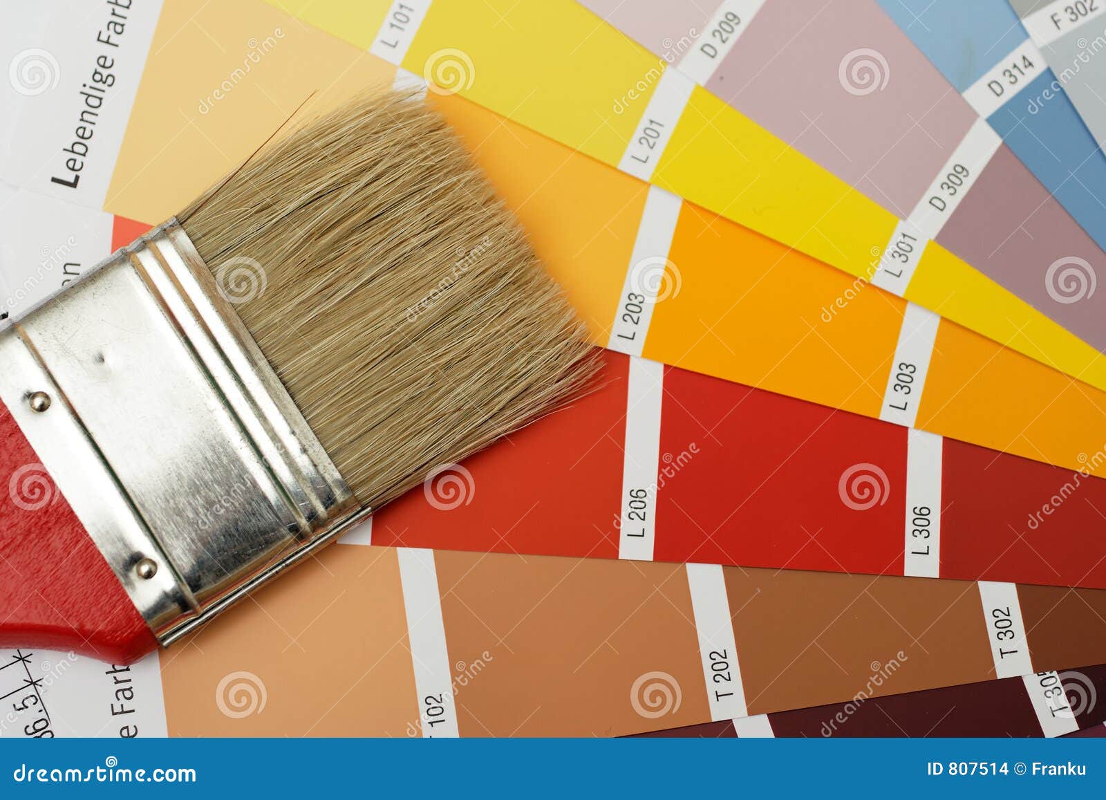 Brush on colorcharts stock photo. Image of architectures - 807514