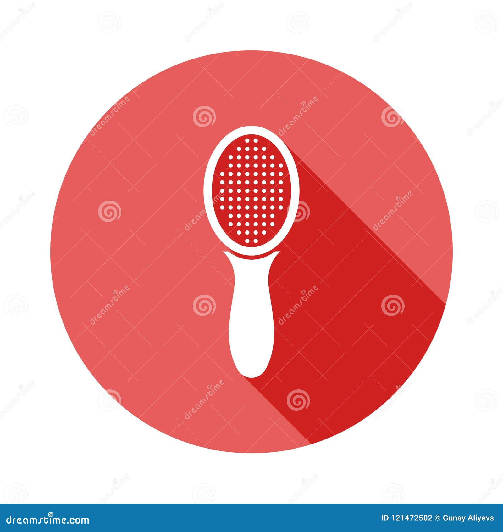 Brush Comb Long Shadow Flat Icon. Element of Barber Icon for Mobile ...