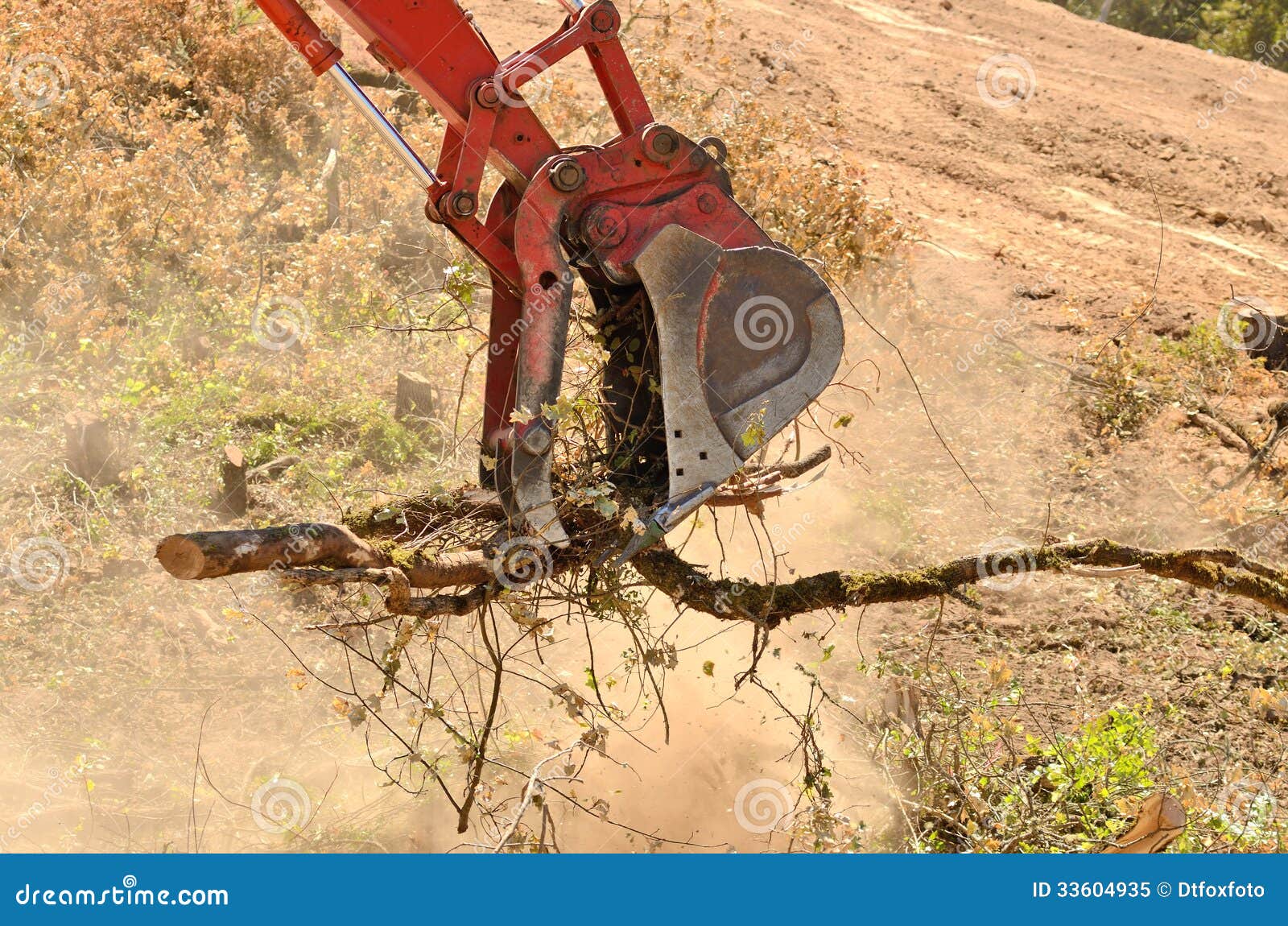 Brush Hoe stock image. Image of vehicle, clearing, load - 33604935