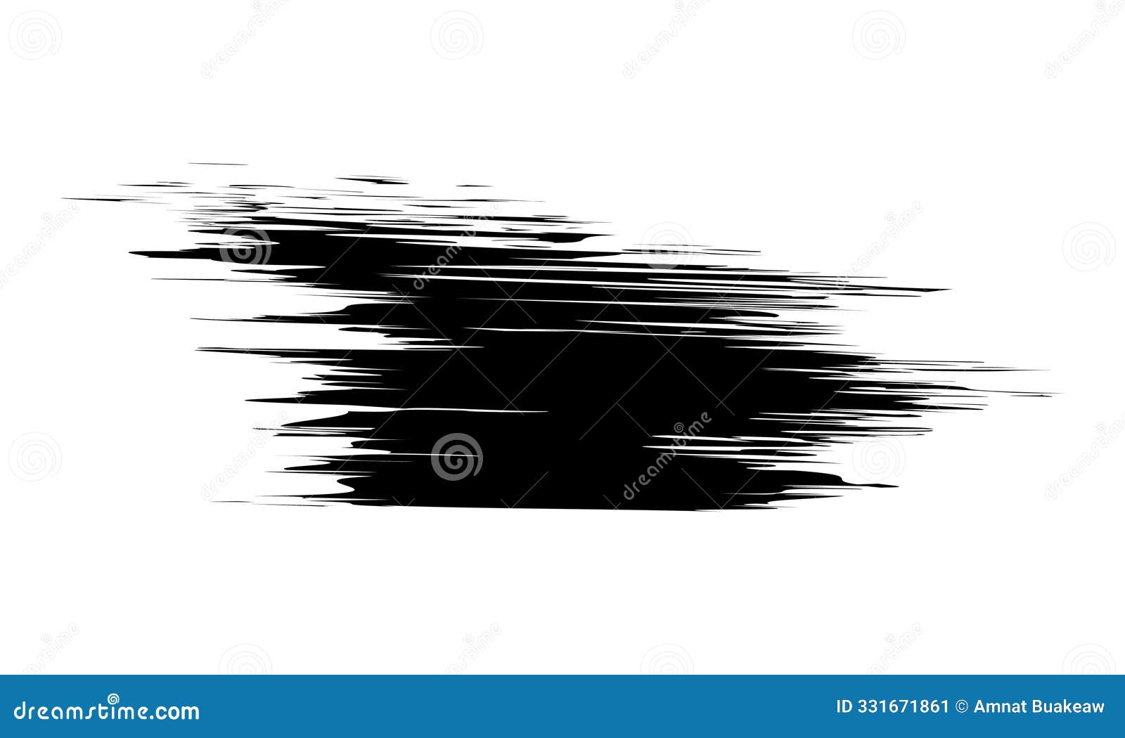 Brush Marks Hand Drawn, Ink Stain, Brush Paint, Brush Stroke Scratch ...