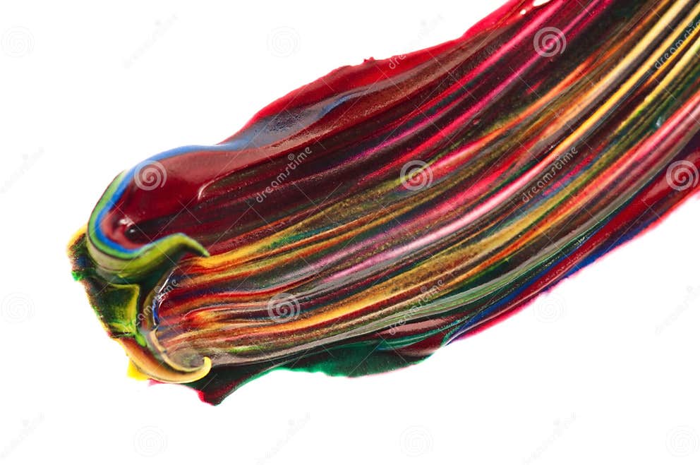 Brush mixing paint stock image. Image of canvas, creative - 21048849