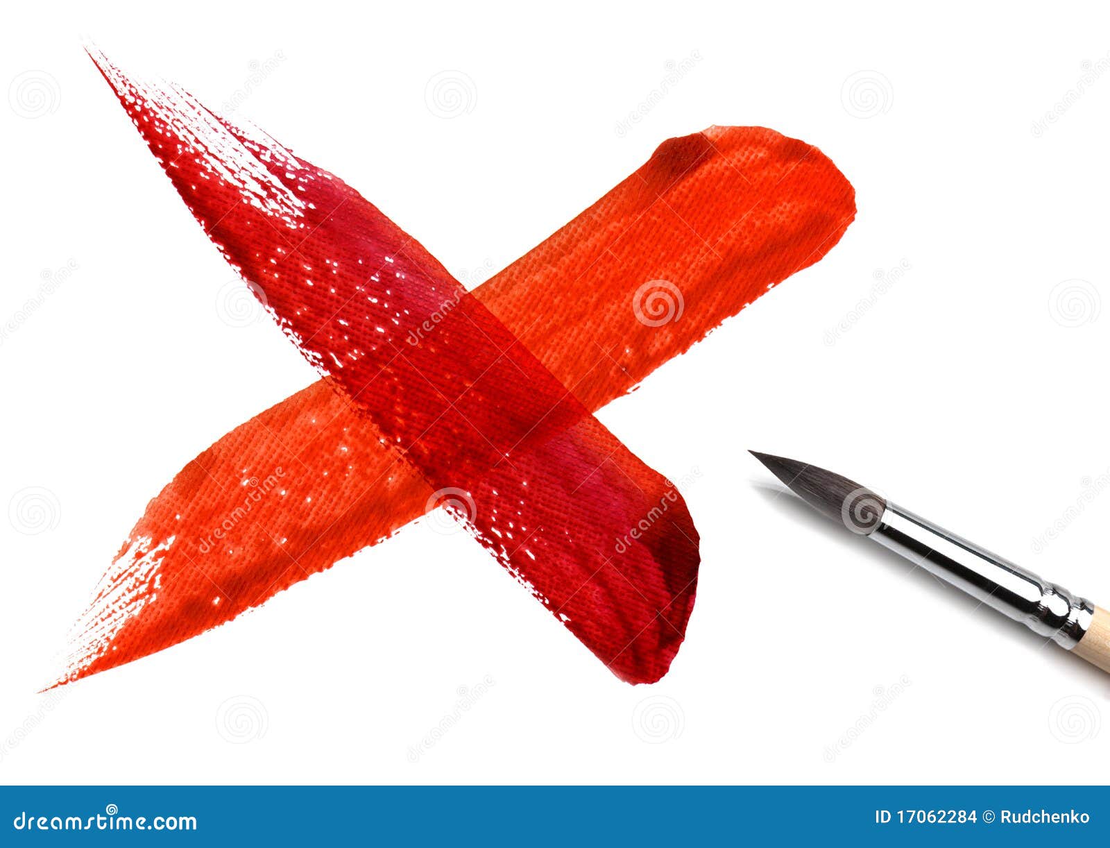 Brush and Paint Cross Scratch Stock Photo - Image of mark, criss: 17062284