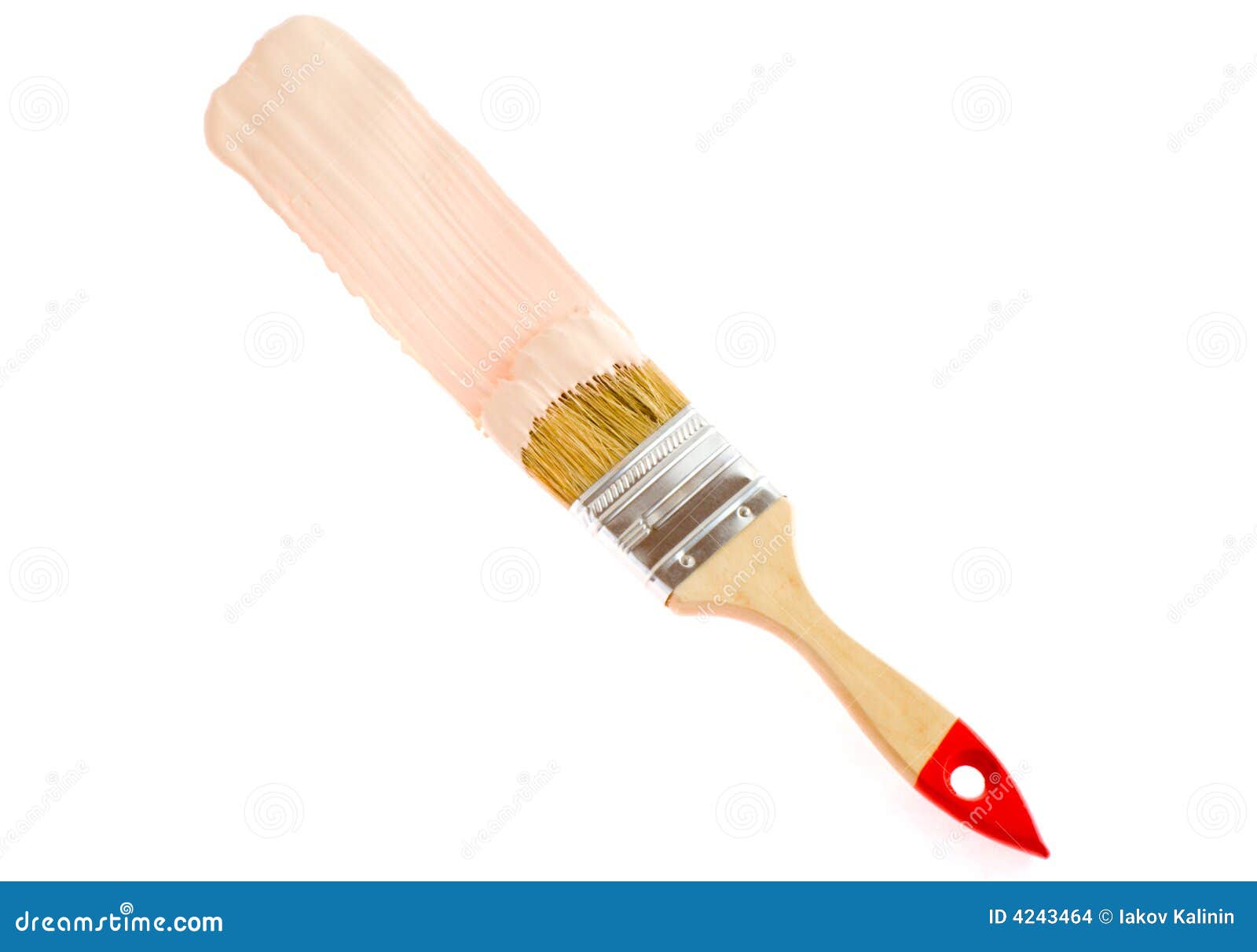 Brush and paint isolated stock photo. Image of liquid - 4243464