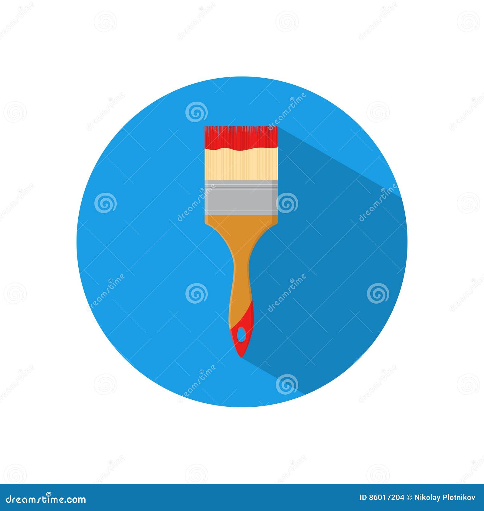 Paint Tool Vector Icon Set. Roller Painter Icons. Paintbrush Vector ...