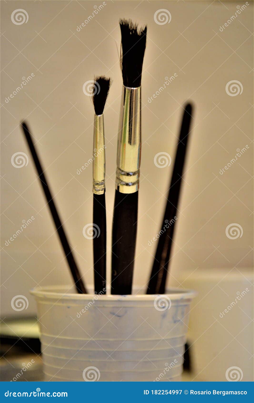 Brush for Painter Paint Object Colors Art Stock Image - Image of ...