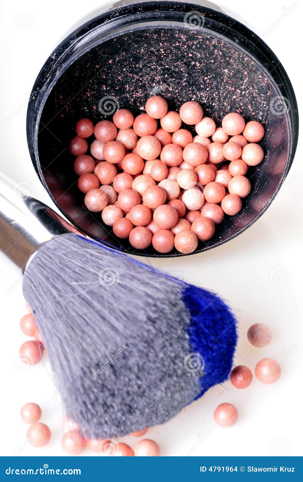 Brush and powder stock photo. Image of granules, isolated - 4791964