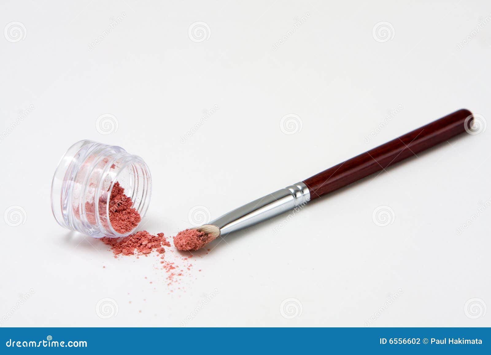 Brush with powder stock photo. Image of pink, orange, powder - 6556602