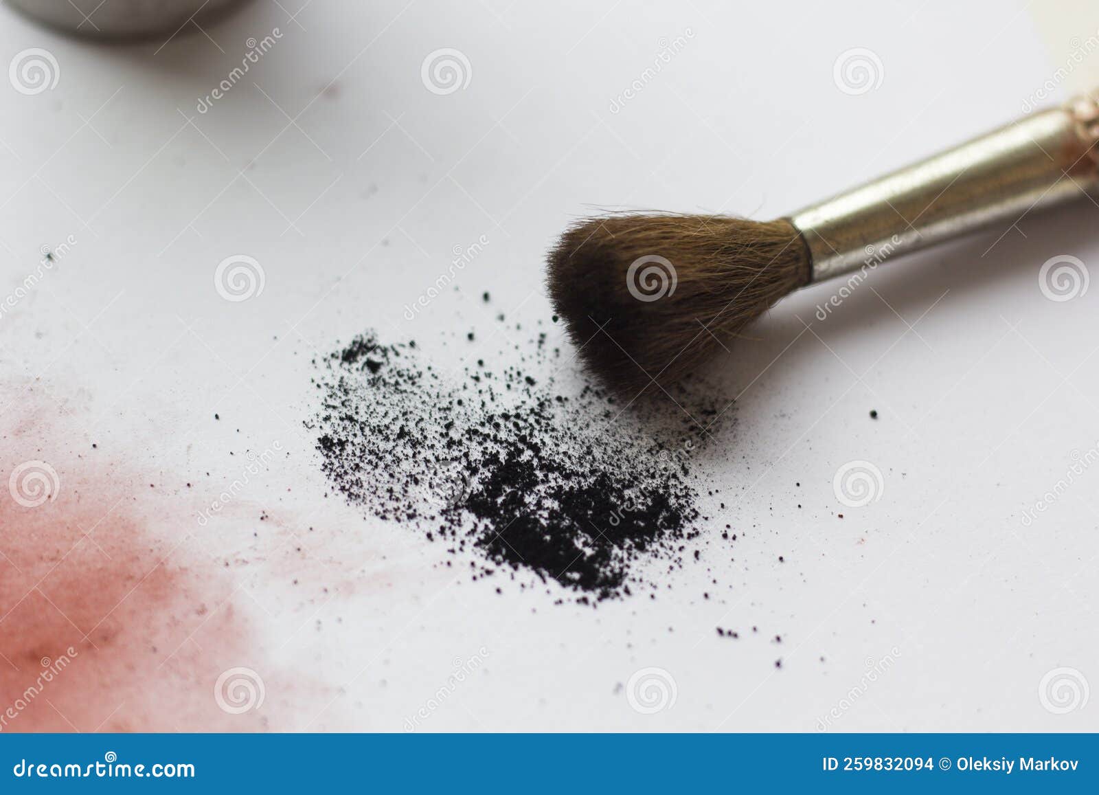 Brush, Powder for Detecting Traces of a Crime Stock Photo - Image of ...