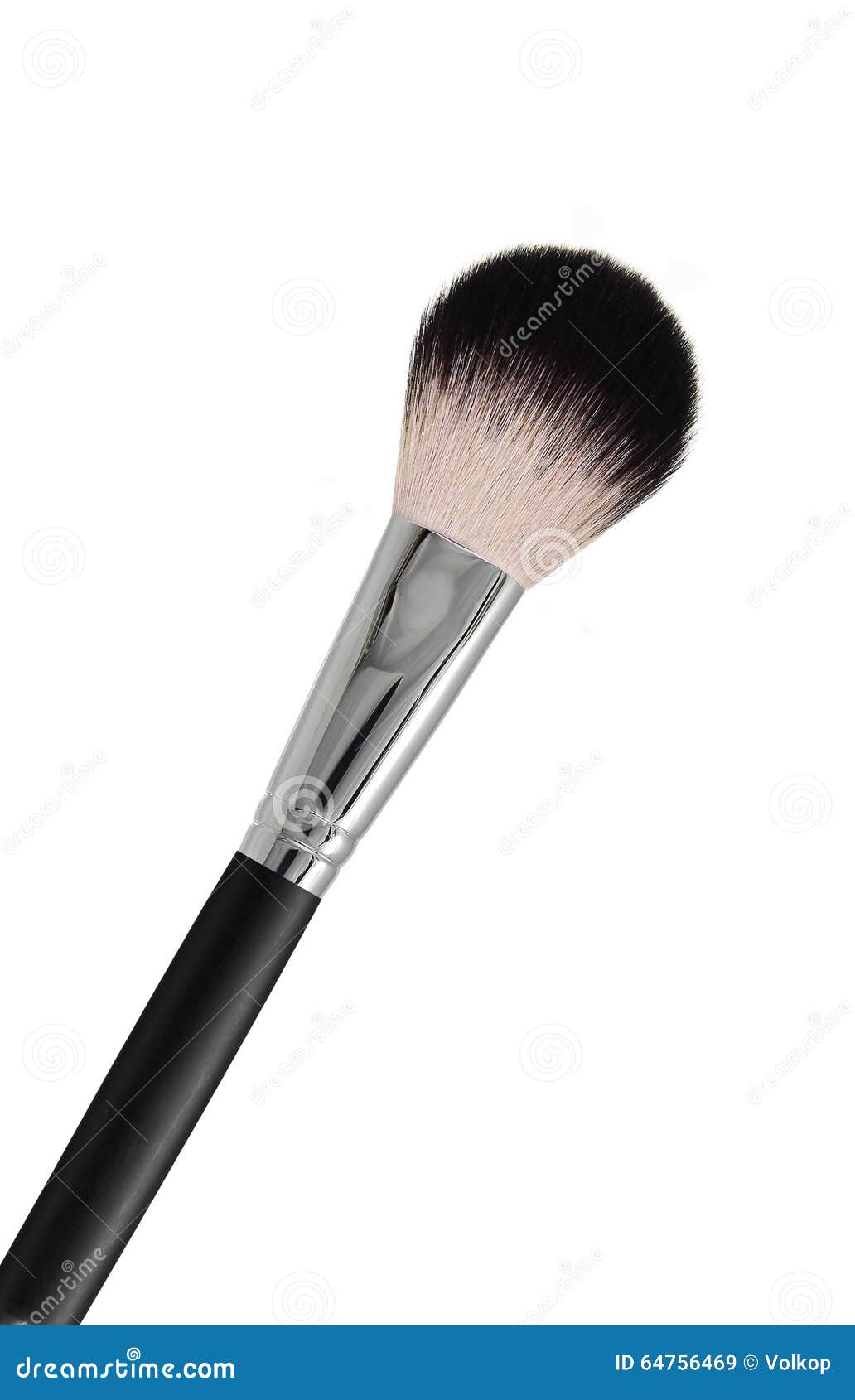 Brush for Powder Isolated on White Stock Image - Image of natural ...