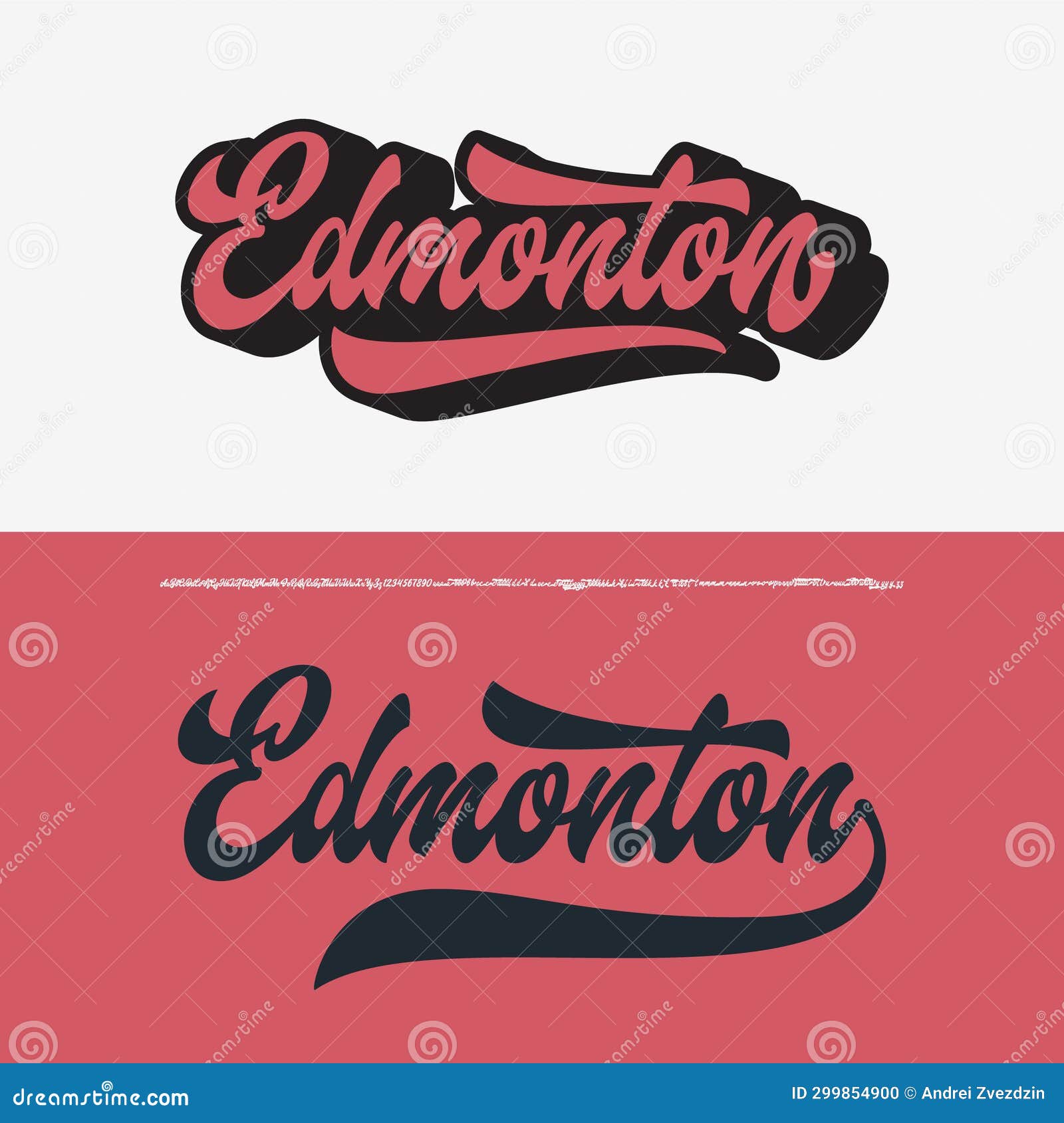 Brush Script Font stock illustration. Illustration of vector - 299854900