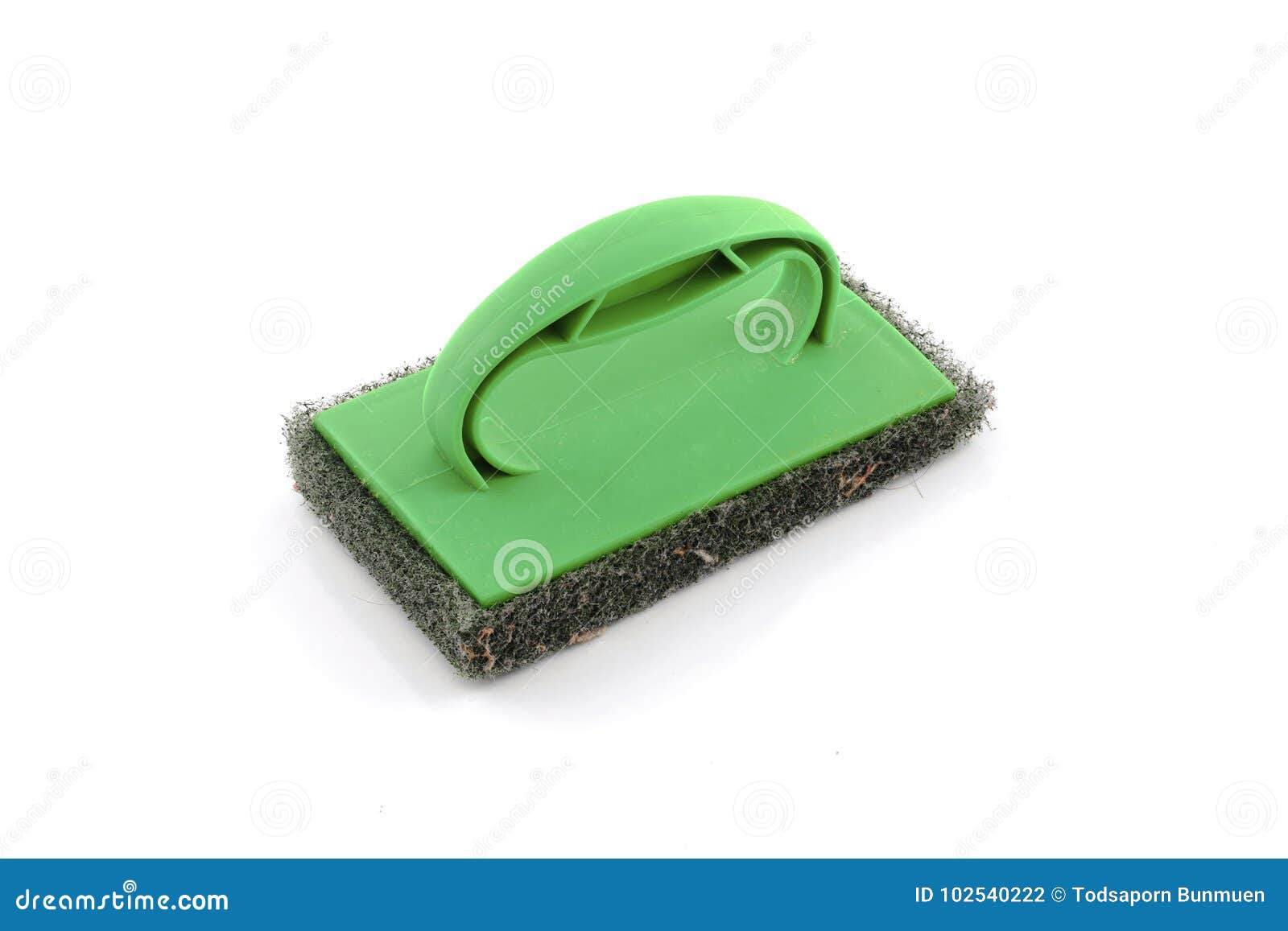 Brush Scrub with Handle Isolated White Background Stock Photo - Image ...