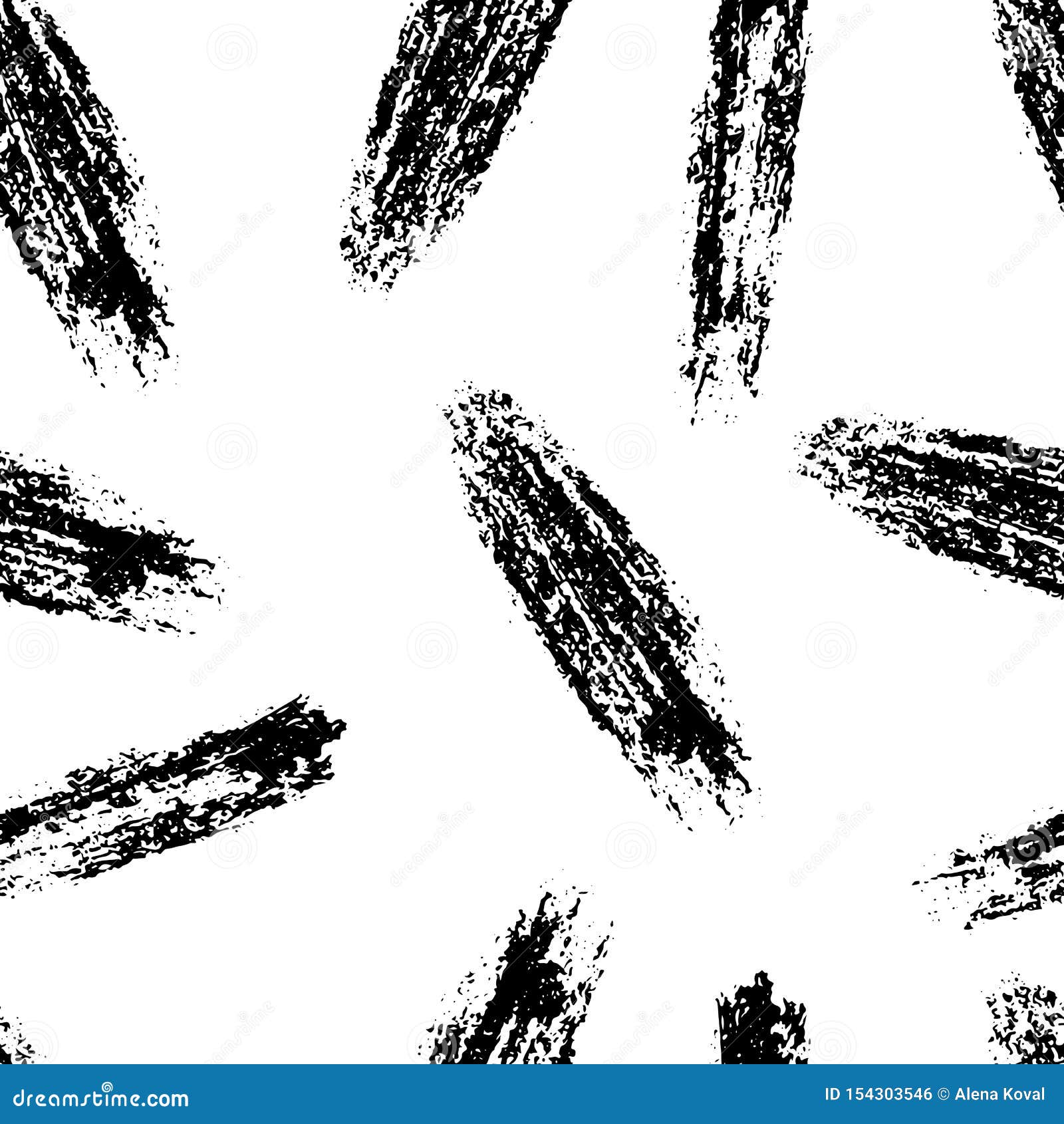 Brush Seamless Pattern stock vector. Illustration of paint - 154303546