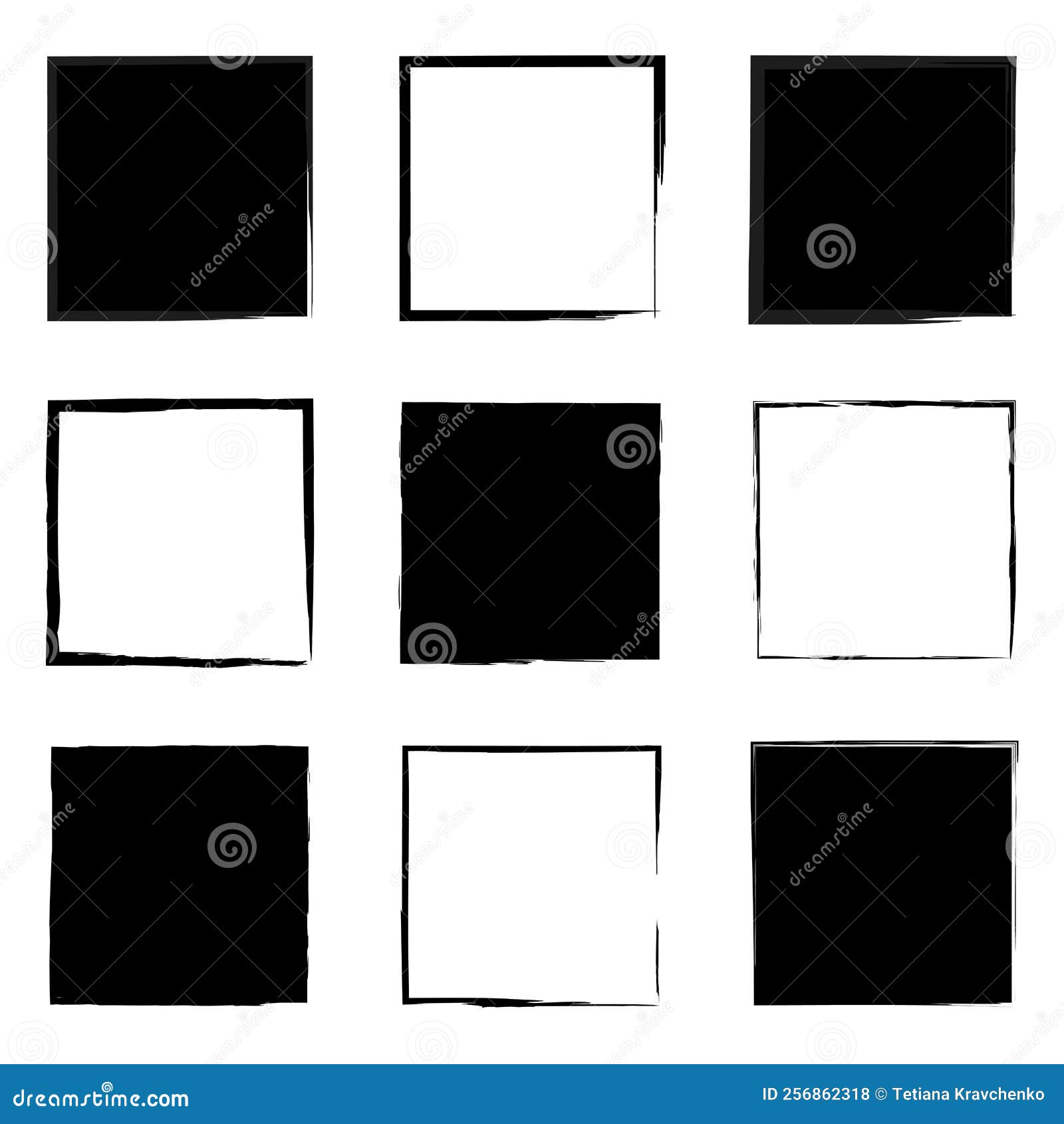 Brush Squares Chess. Rectangle Pattern. Vector Illustration. Stock ...
