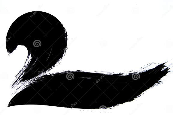 Brush stroke stock illustration. Illustration of duck, calligraphy - 249432