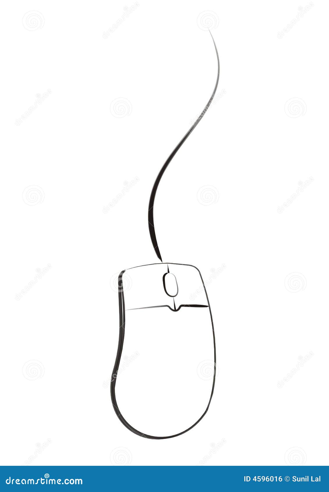 Brush Stroke Art: Scroll Mouse Stock Illustration - Illustration of ...