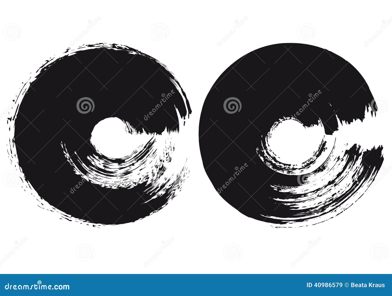 Brush stroke dots, stock illustration. Illustration of brushstroke ...