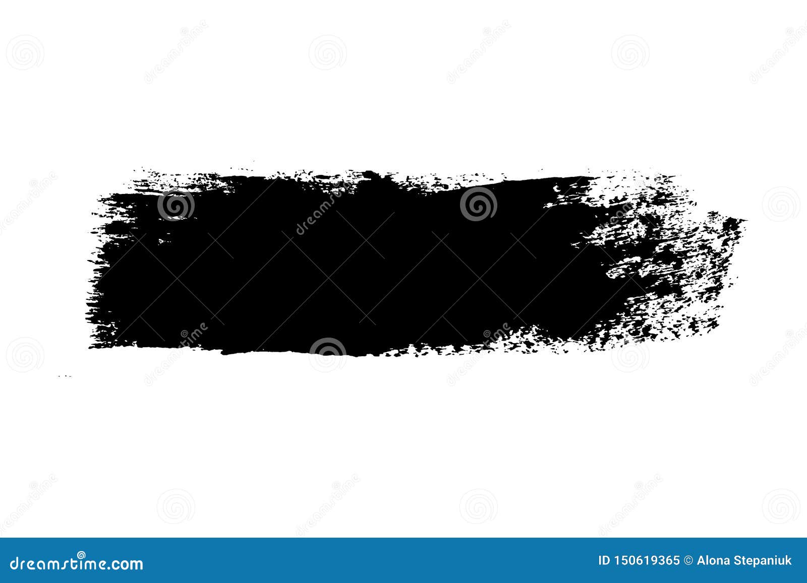 Brush Stroke Isolated on White Background. Black Paint Brush. Grunge ... Brush Stroke Isolated on White Background. Black Paint Brush. Grunge ...