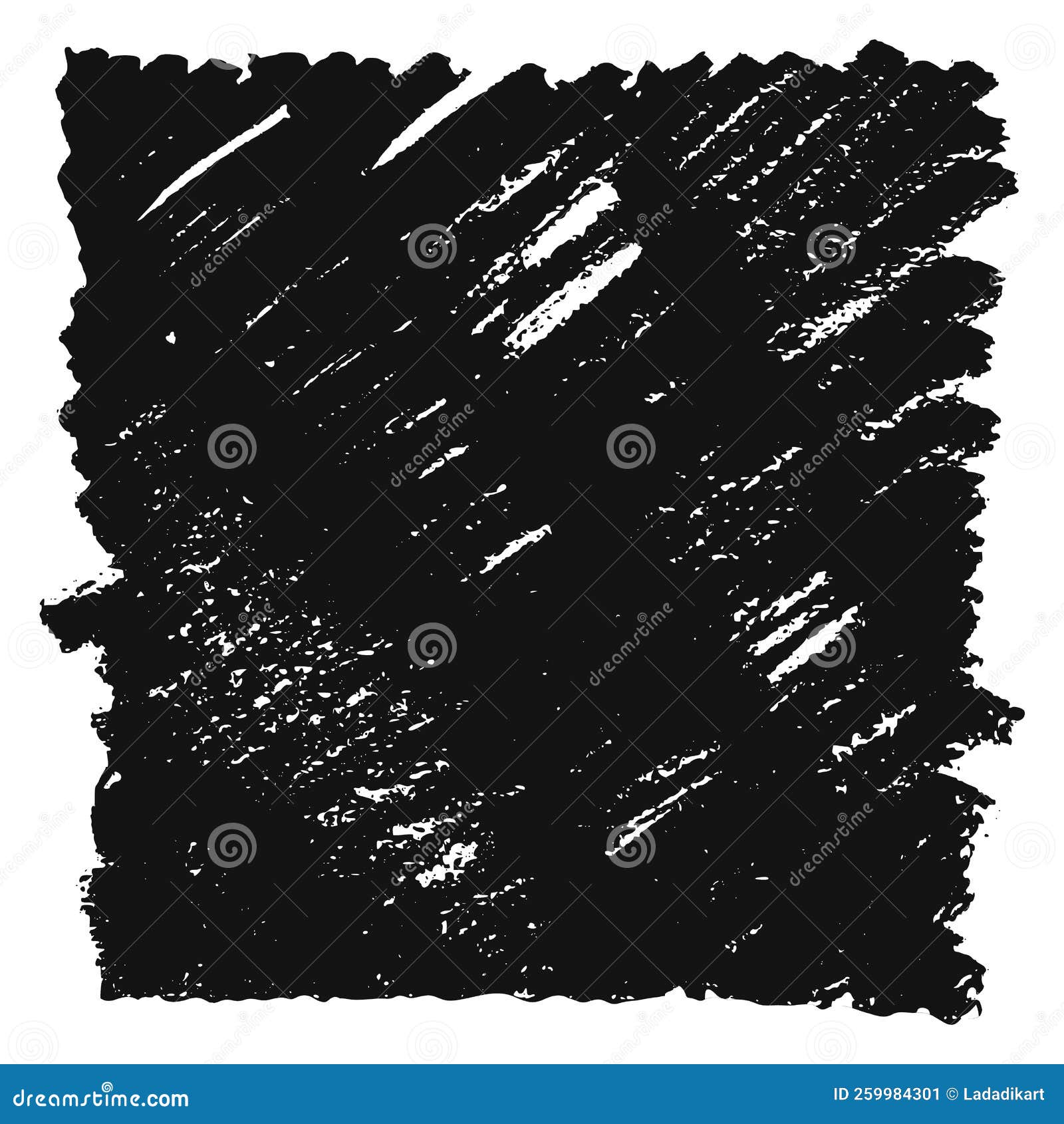 Brush Stroke Scribbling Square. Grungy Hatching Texture Stock Vector ...