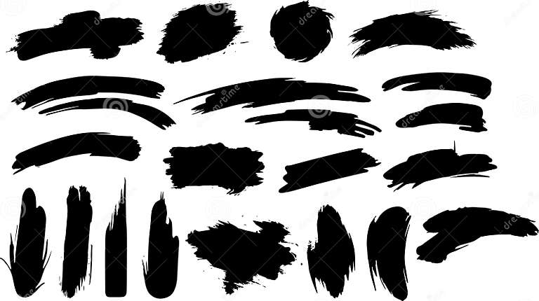 "Brush Stroke Vector Art Collection: Dynamic and Expressive Design ...