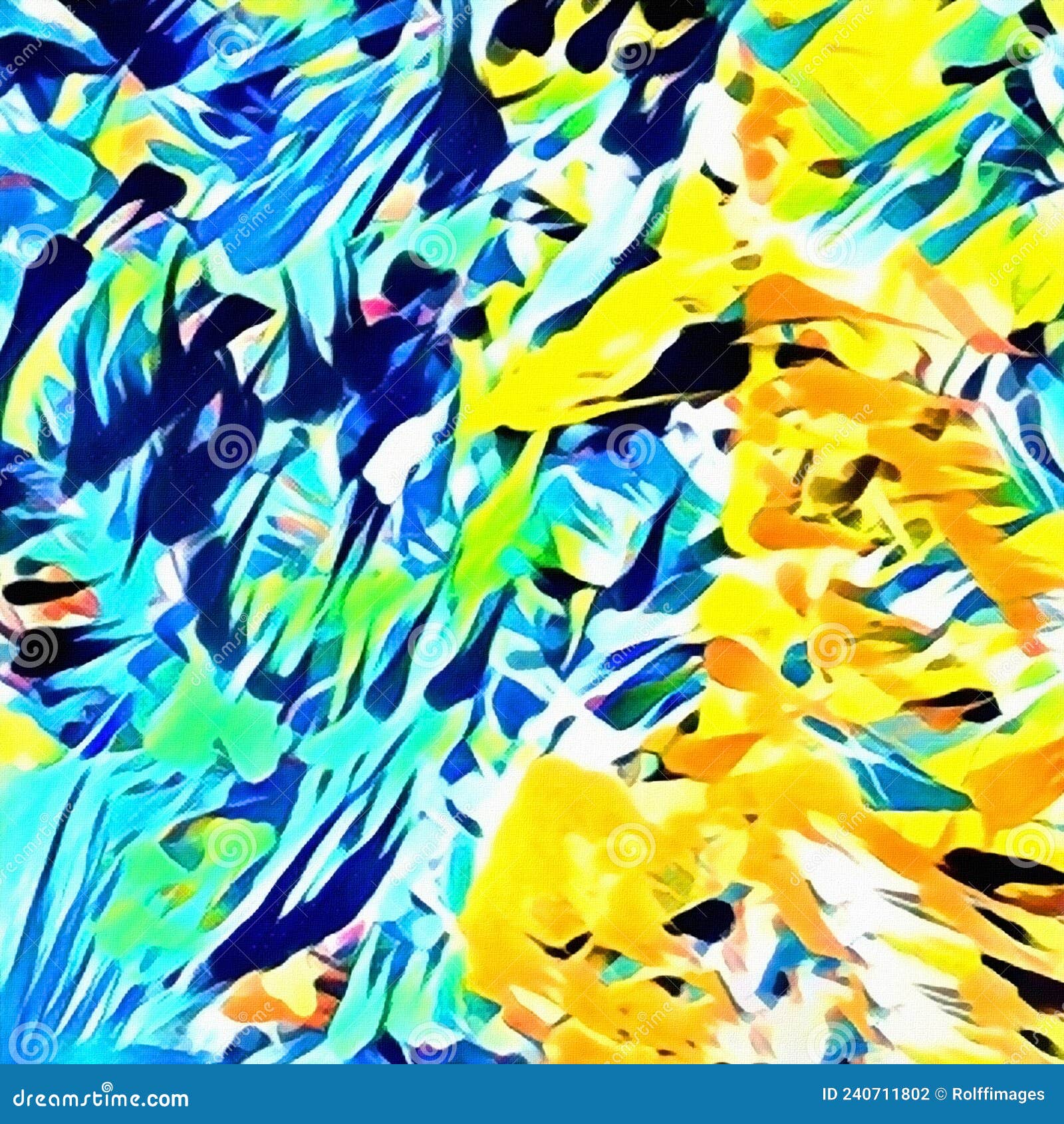 Brush Strokes Abstract Painting Stock Illustration - Illustration of ...