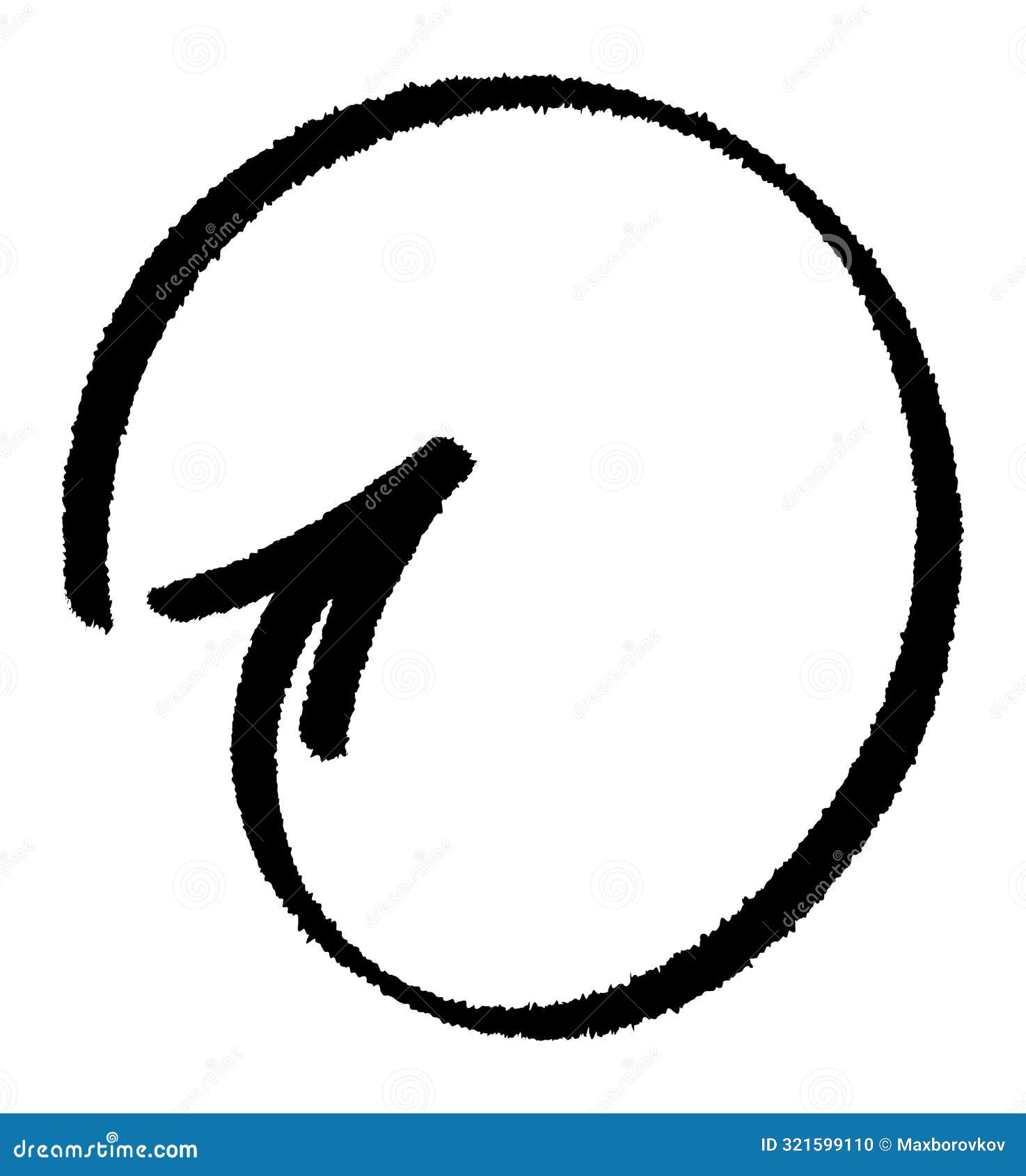 Brush-Styled Multiple Right Arrows With Shaded Lines Cartoon Vector ...