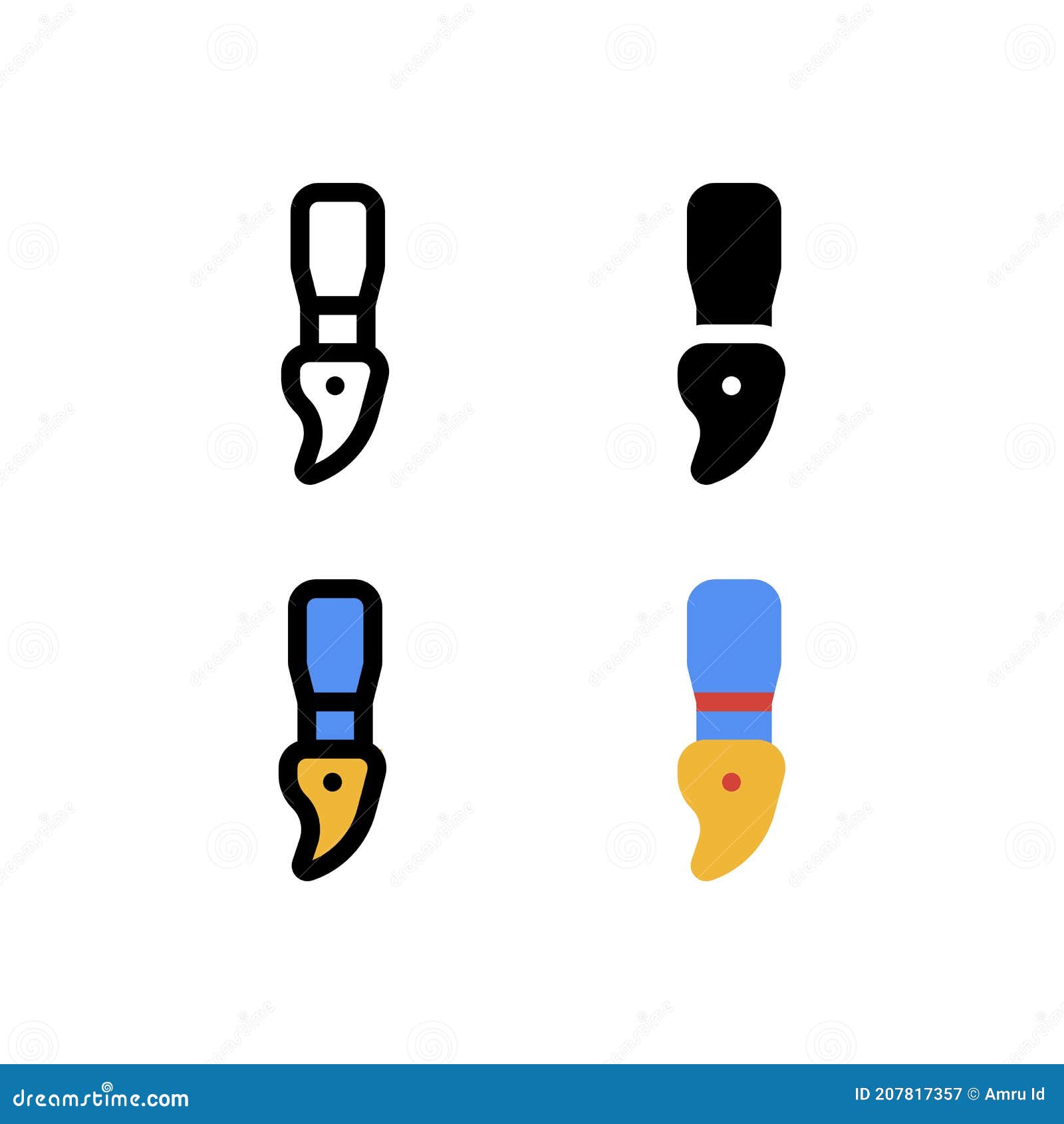 Brush Tool Design Icon and Illustration Vector Stock Vector ...