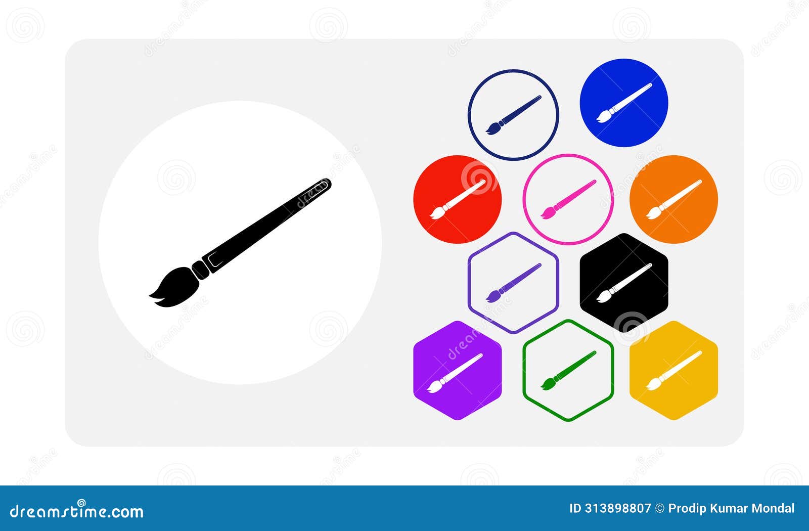 Brush Tool Microsoft Paint Icon Stock Vector - Illustration of paint ...