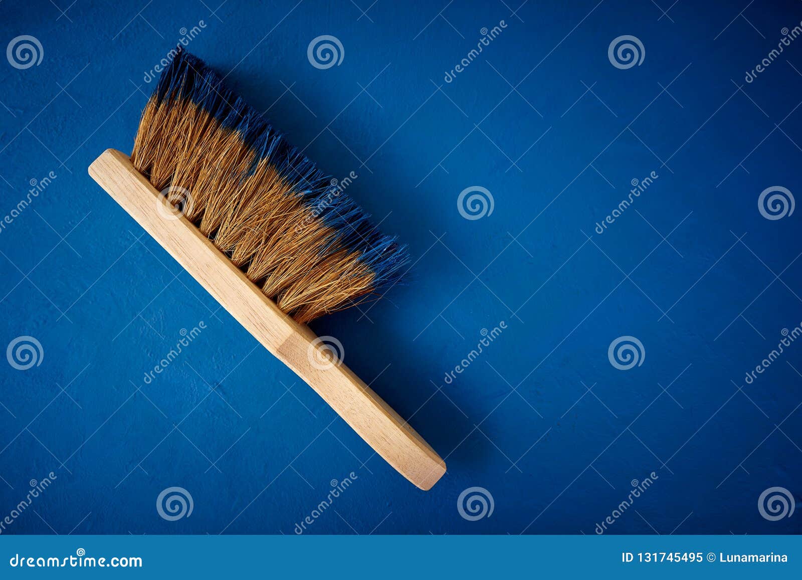 Brush tool painter in blue stock image. Image of handle - 131745495