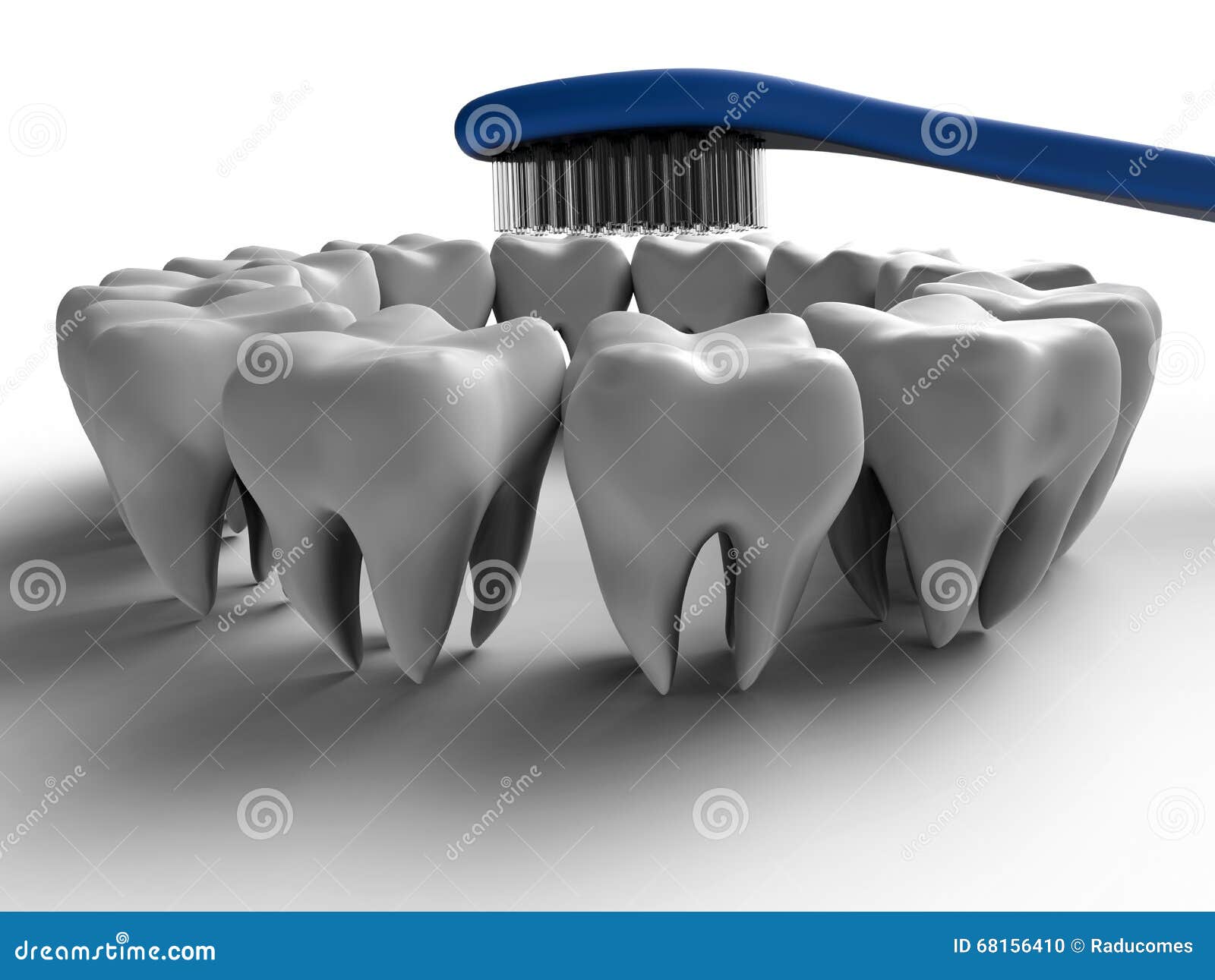 Brush Tooth Circular Concept Stock Illustration - Illustration of ...
