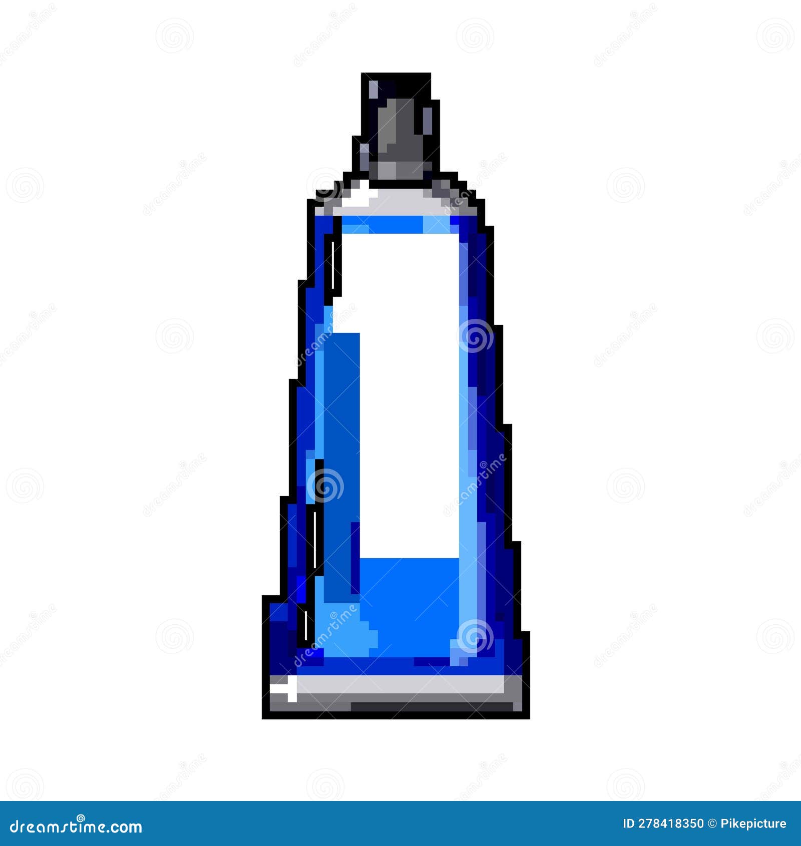 Brush Toothpaste Game Pixel Art Vector Illustration Stock Vector ...