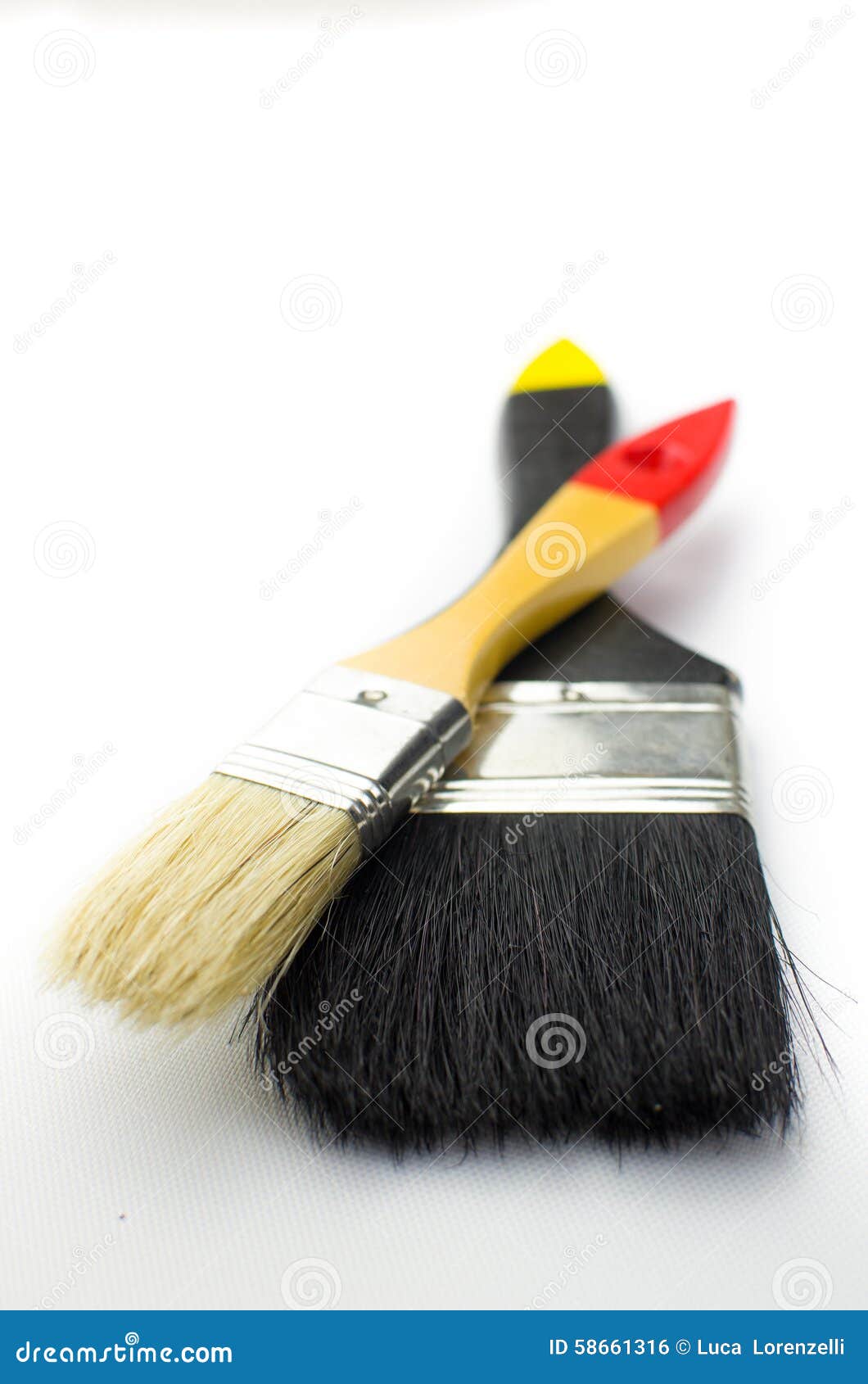Brushes isolated stock photo. Image of brushes, professional - 58661316
