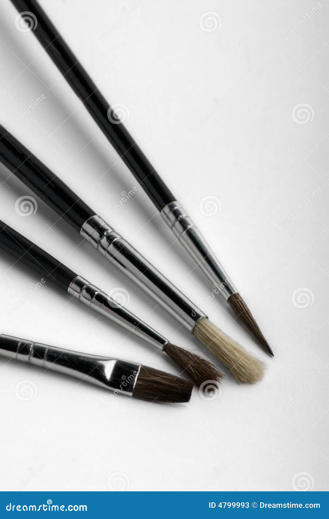 Brush types stock image. Image of background, painting - 4799993