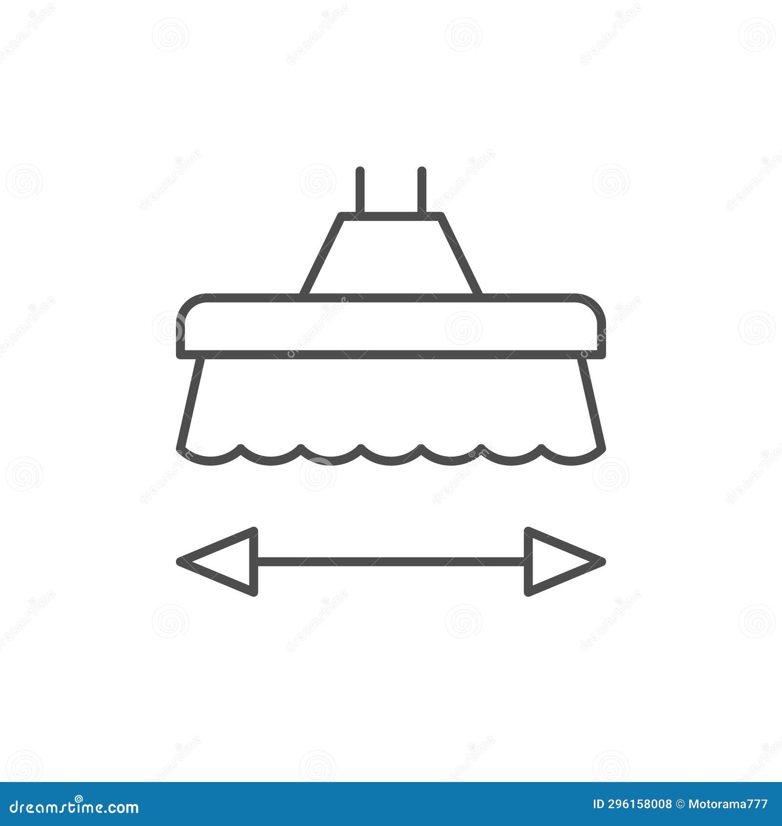 Brush Width Line Outline Icon Stock Vector - Illustration of tool ...