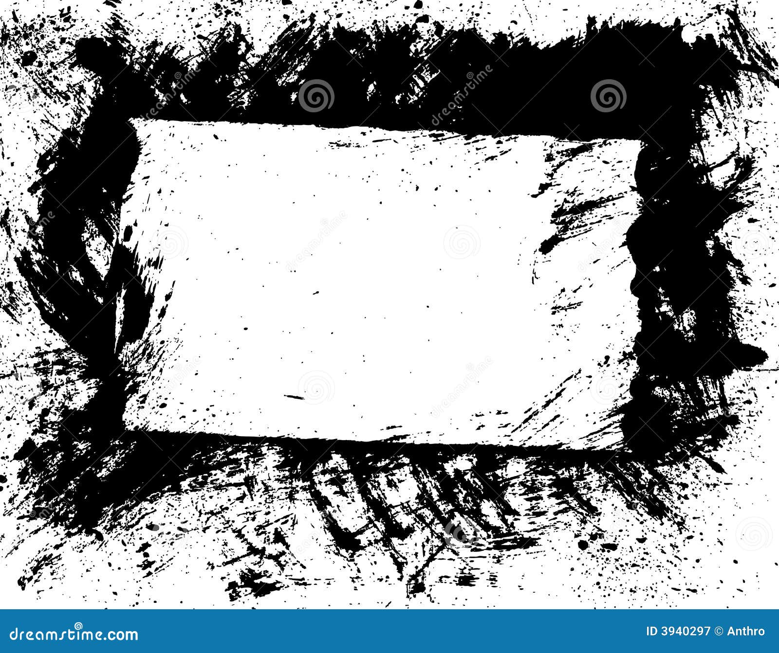 Brushe Border or Frame Vector Stock Vector - Illustration of brush ...