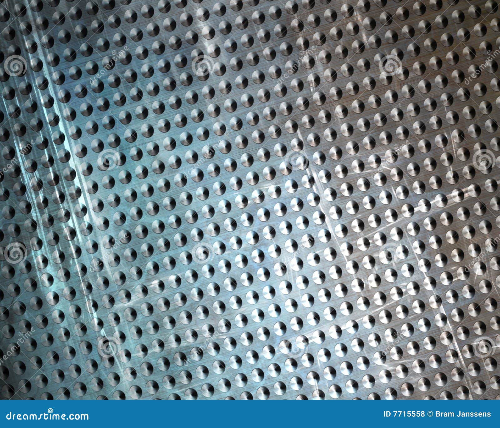 Brushed Aluminium Metal Background With Border Vector Illustration ...