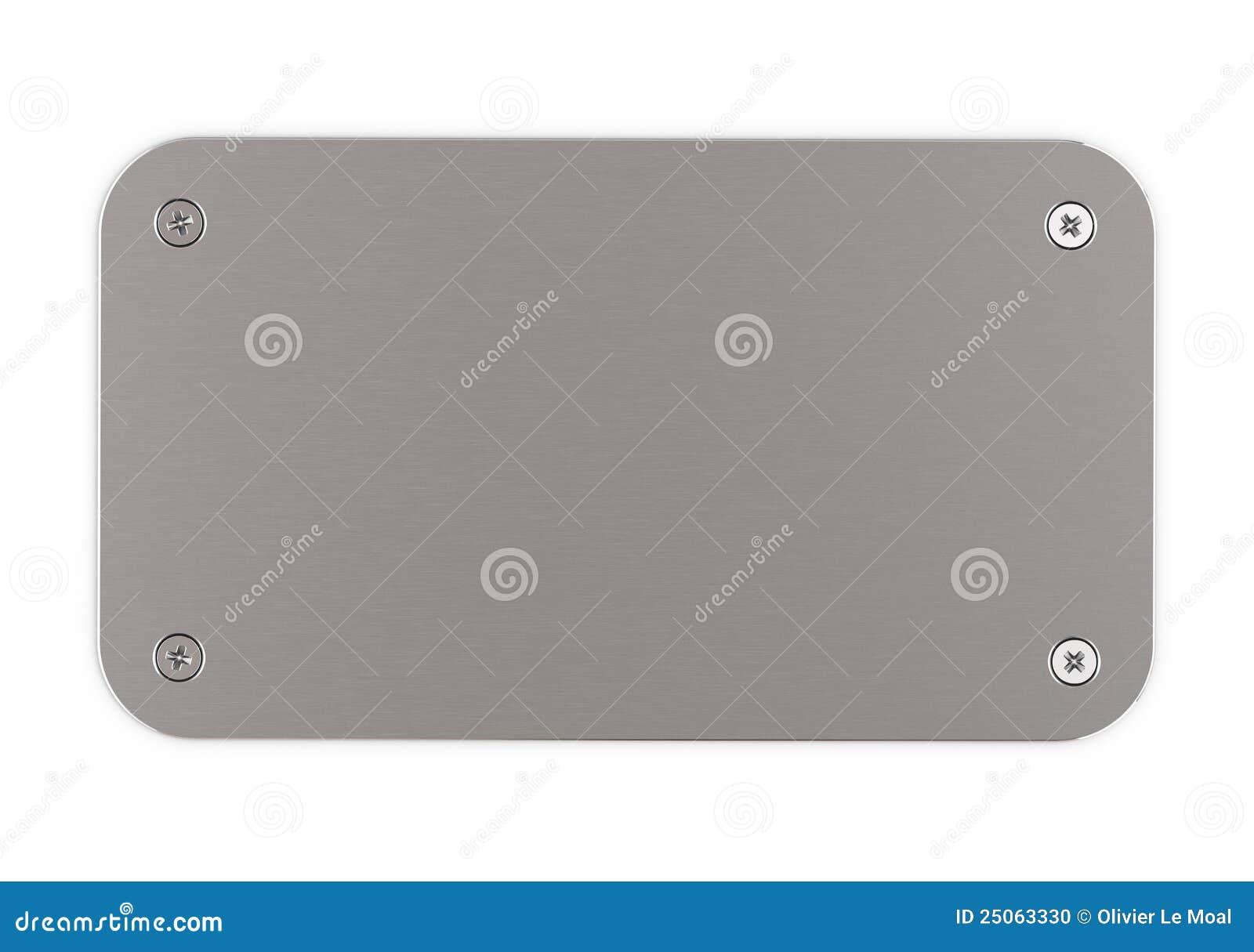 Brushed aluminum plaque stock illustration. Illustration of industrial ...