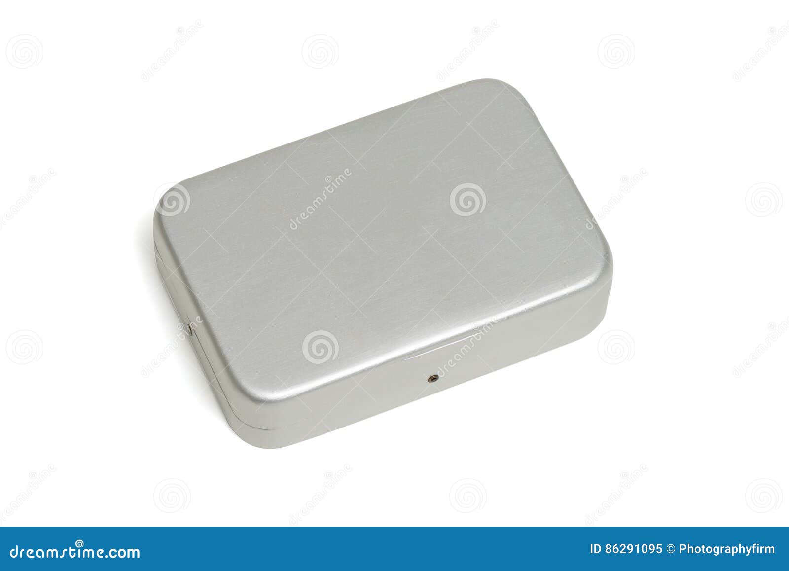 Brushed Aluminum Rectangular Box or Case Stock Image - Image of ...