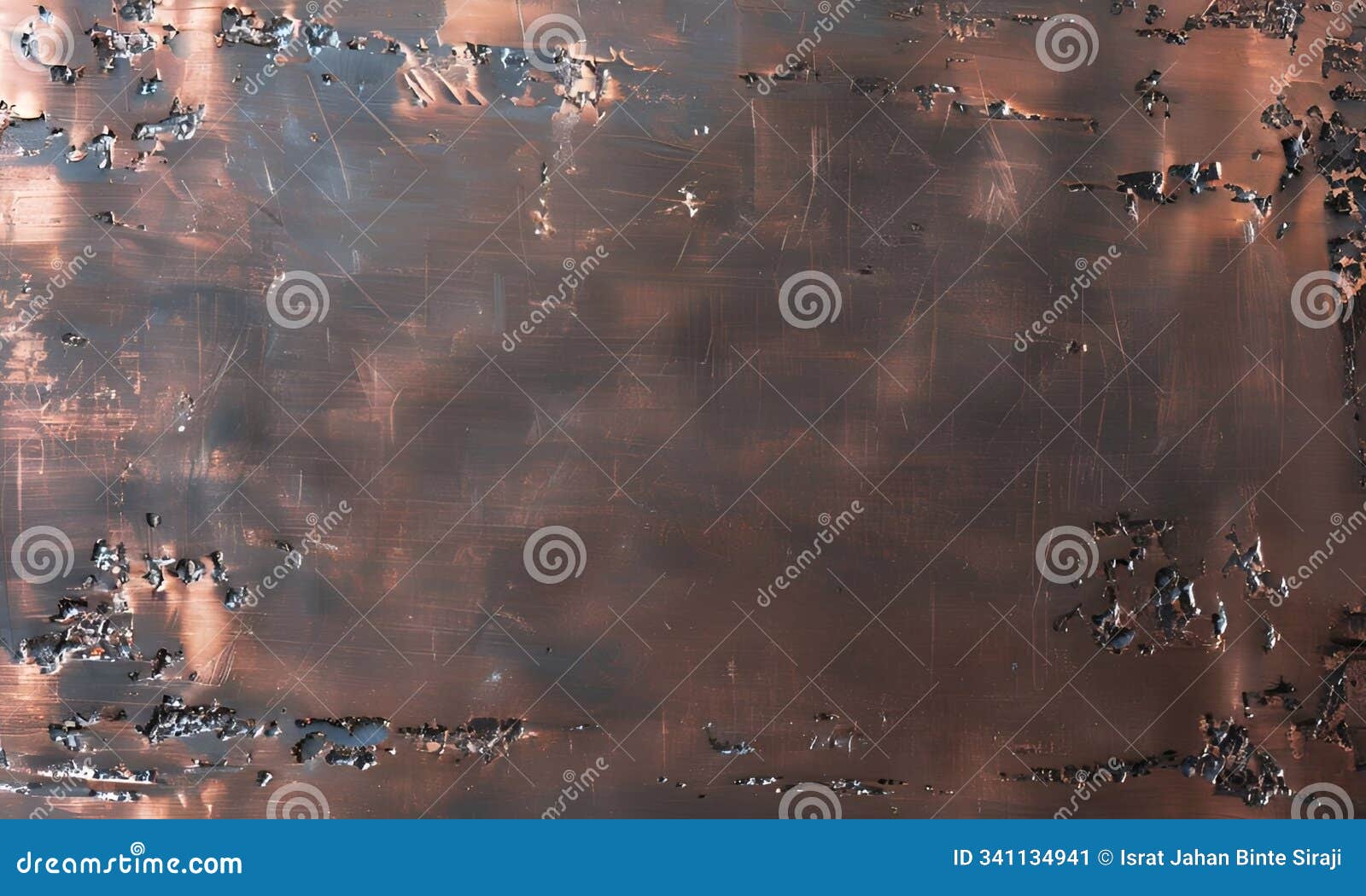 Brushed Copper Texture with Distressed Metallic Details Stock Image ...
