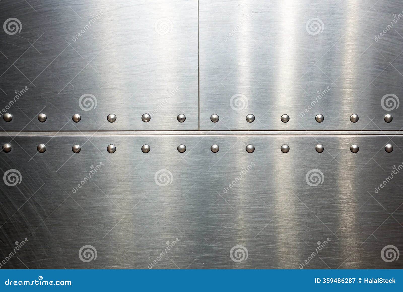 Brushed Metal Background with Rivets Stock Illustration - Illustration ...