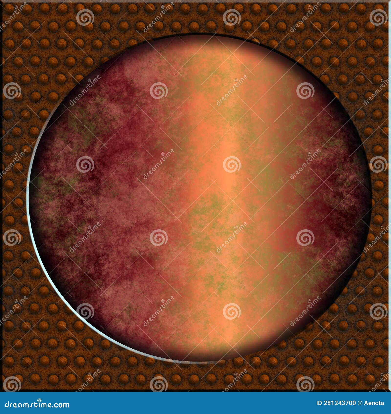 Brushed Metal Disk Background Stock Illustration - Illustration of iron ...