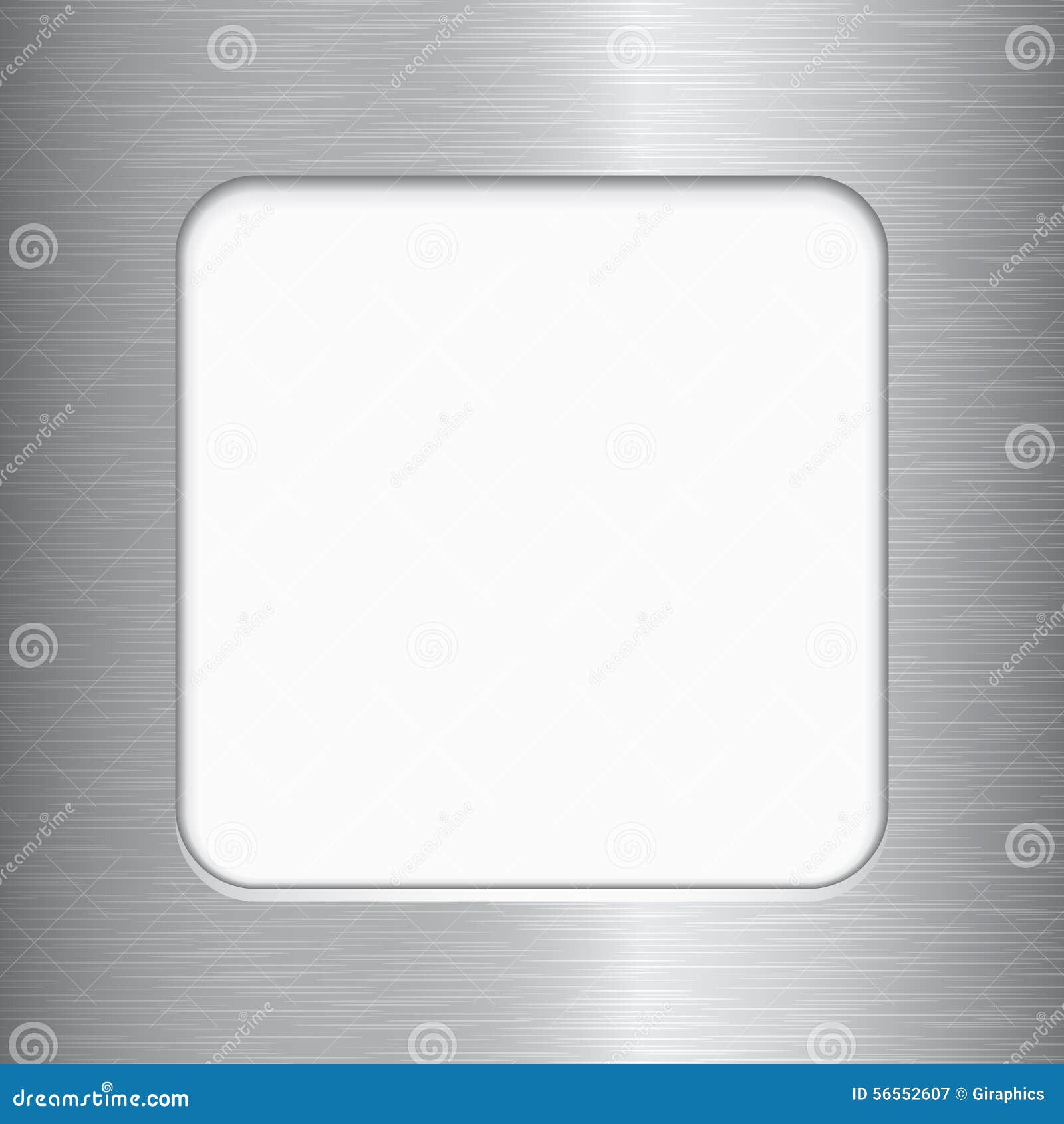 Brushed Metal Frame stock vector. Illustration of design - 56552607