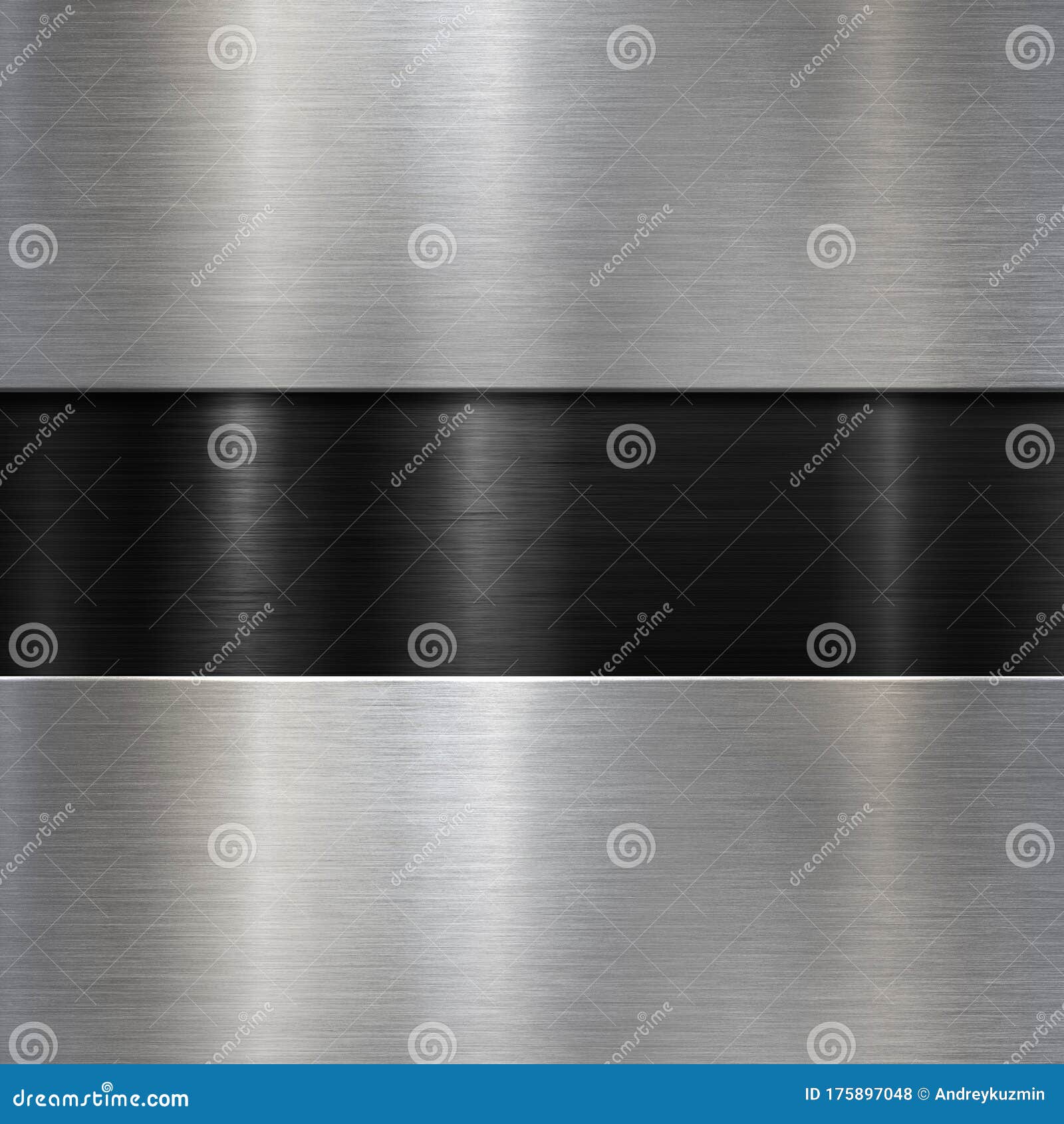 Set Of Metal Plaques, Banners And Tags. Metal Plate And Plaque With ...